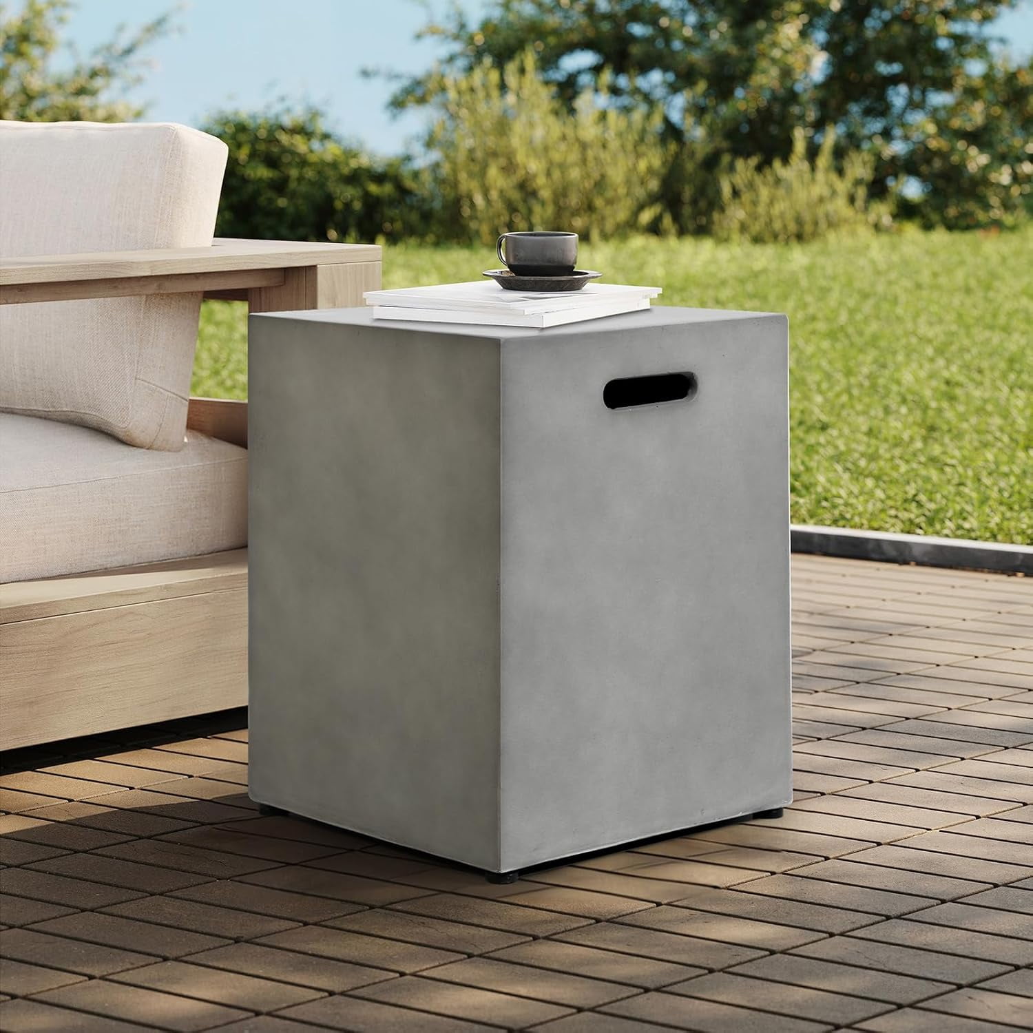 Propane Tank Cover Table for 20lbs Propane Tank, 16 inch Concrete Tank ...