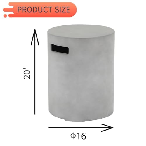 Propane Tank Cover Table, Modern Outdoor Gas Tank Covers, 20LB Concrete ...