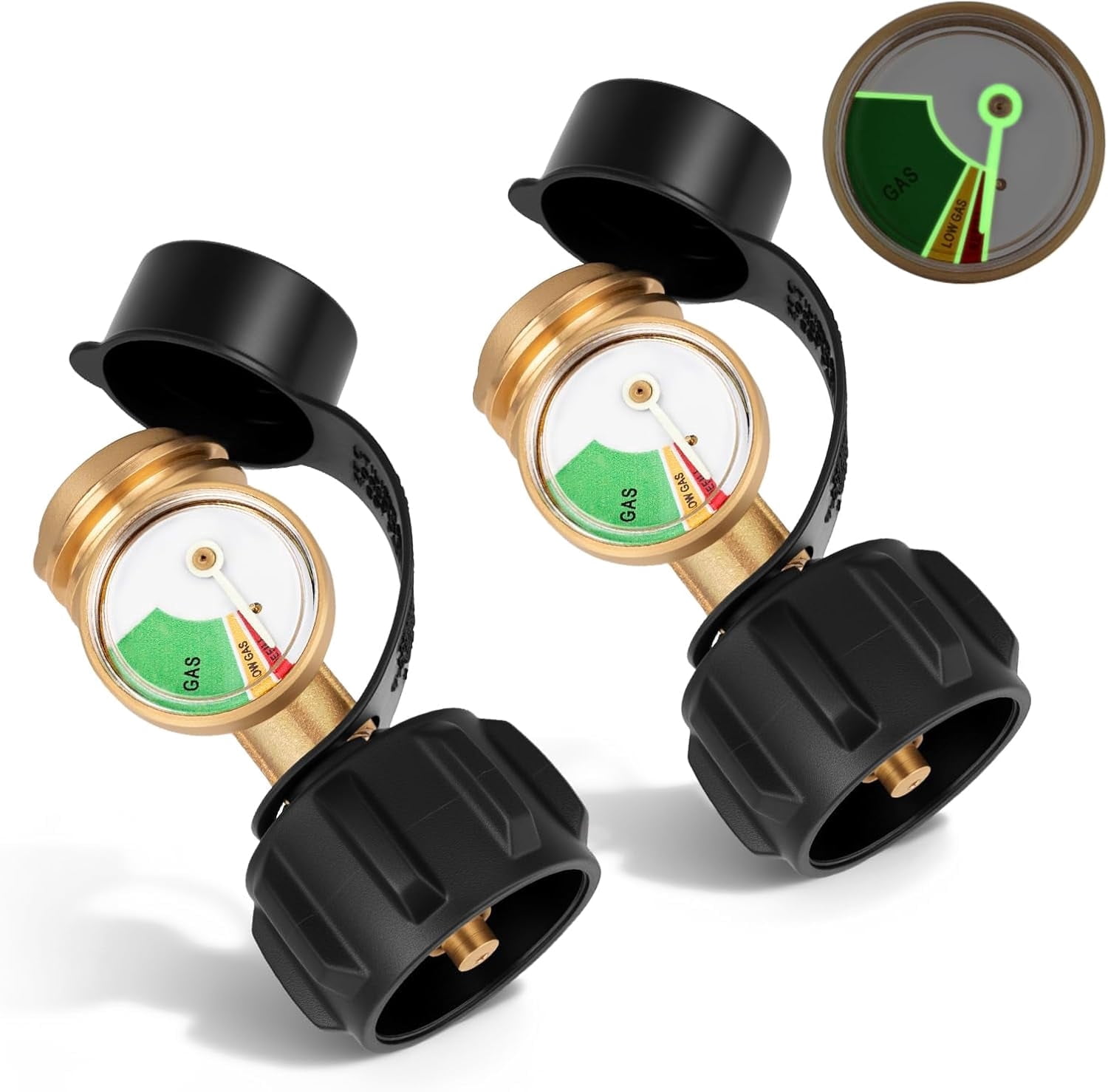 Propane Tank Gauge Level Indicator, 2 Pack Propane Gas Gauge for LP ...