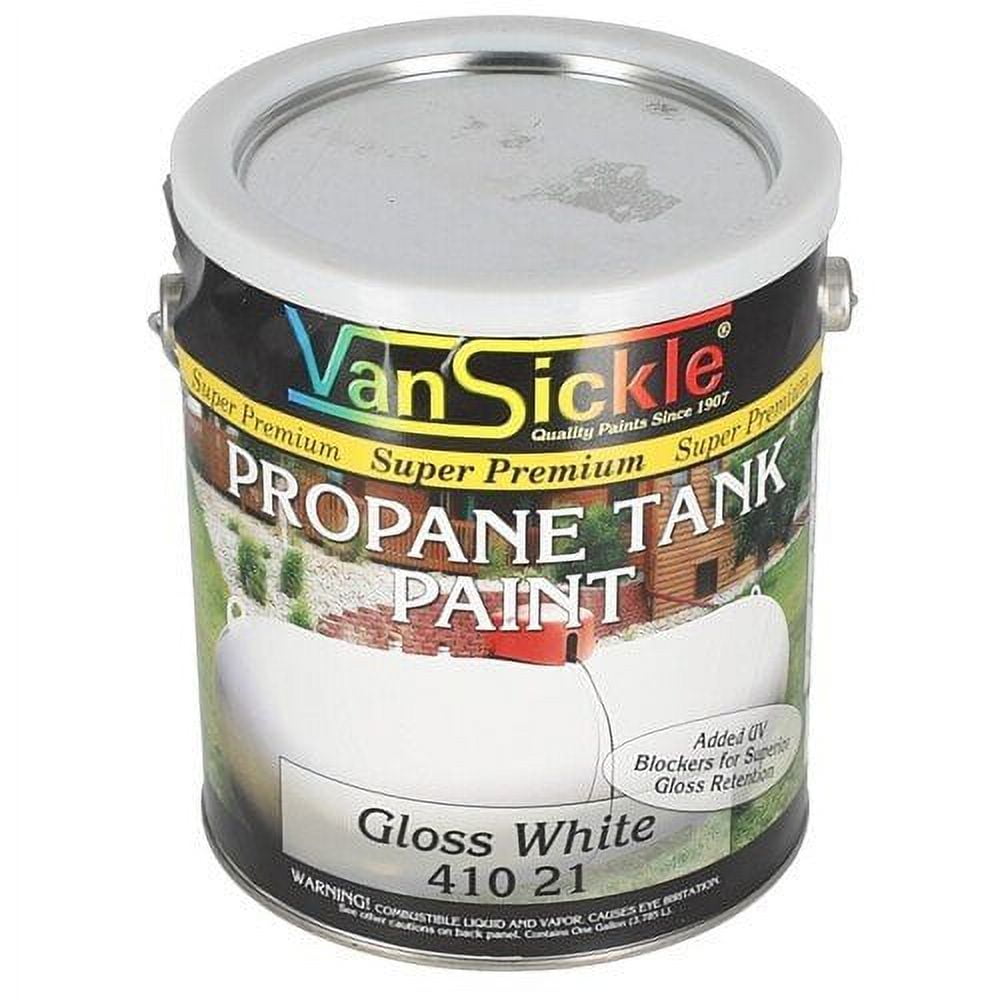 Gloss White Propane Gas Tank - Gallon Size for Maximum Weather ...