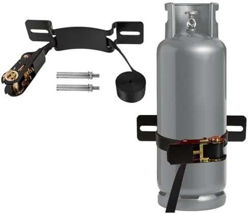 Propane Tank Holder， Propane Tank Mount， with 6.6FT Ratchet Straps ...