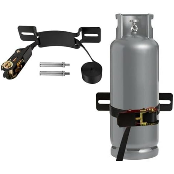 Propane Tank Holder， Propane Tank Mount， with 6.6FT Ratchet Straps ...