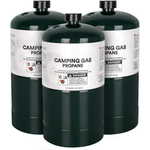 Propane Tank, Propane Camping Cylinder, Propane Fuel Cylinder 16 oz ...