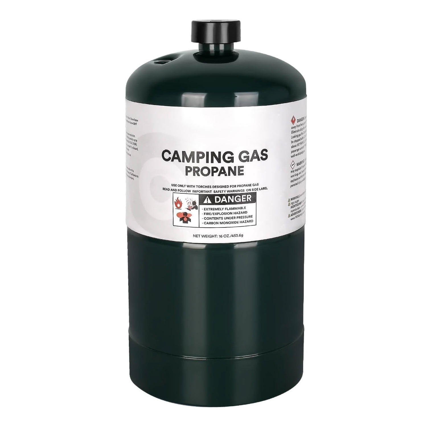 Waputne Propane Camping Cylinder, 16 oz, Portable Fuel for Torches ...