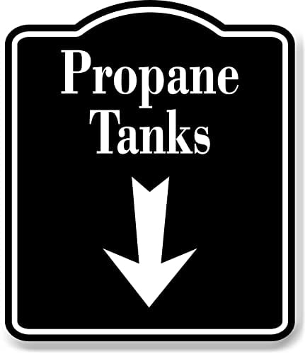 Propane_Tanks_Down__BLACK Aluminum Composite Sign, 8.5"x10" - Walmart.com