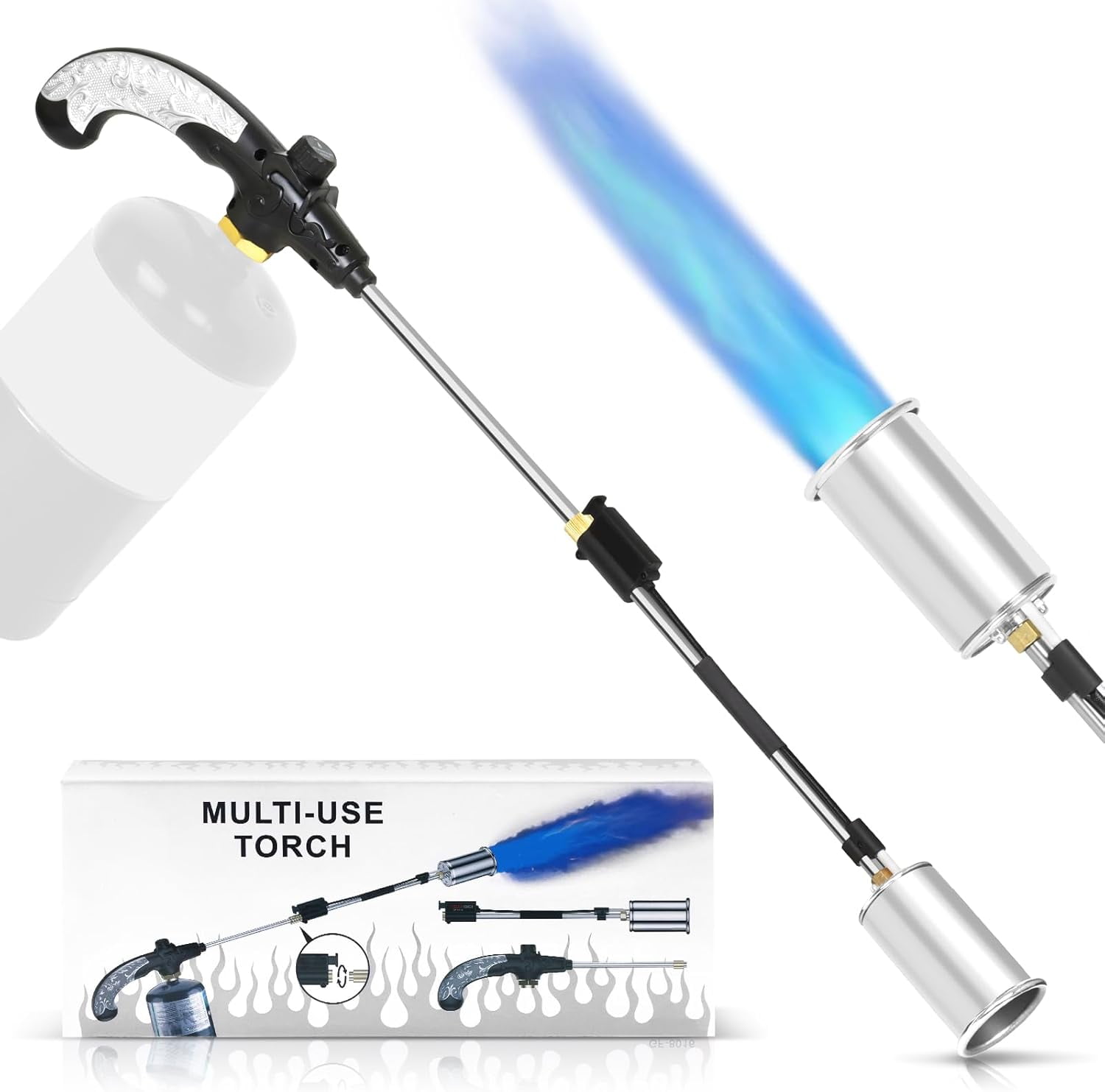 Propane Torch Burner Weed Torch 30" Detachable Long Arm Propane Weed ...