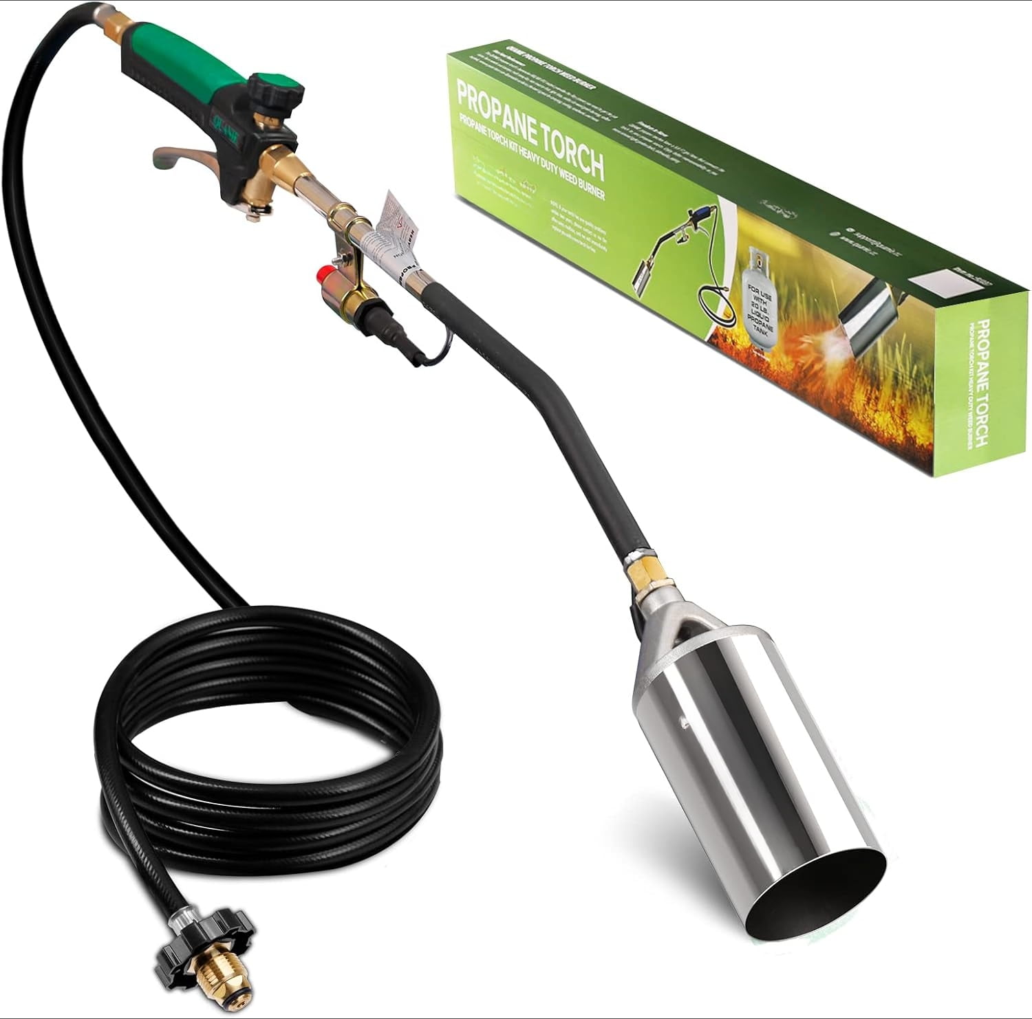 Propane Torch Burner Weed Torch High Output with Hose,Heavy Duty Blow ...