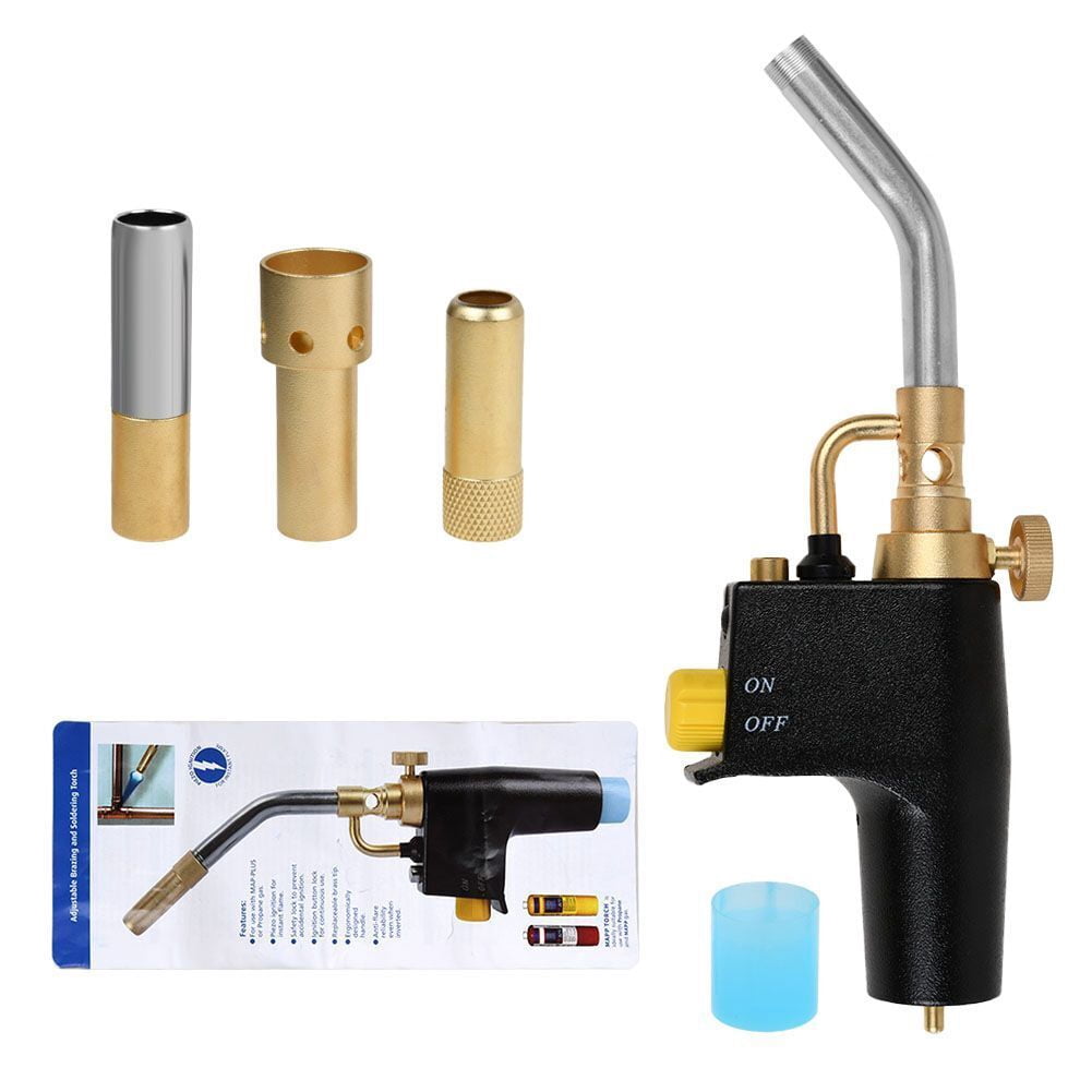 Propane Torch Head Trigger Start Mapp/Map Gas Welding Torch Push Button ...