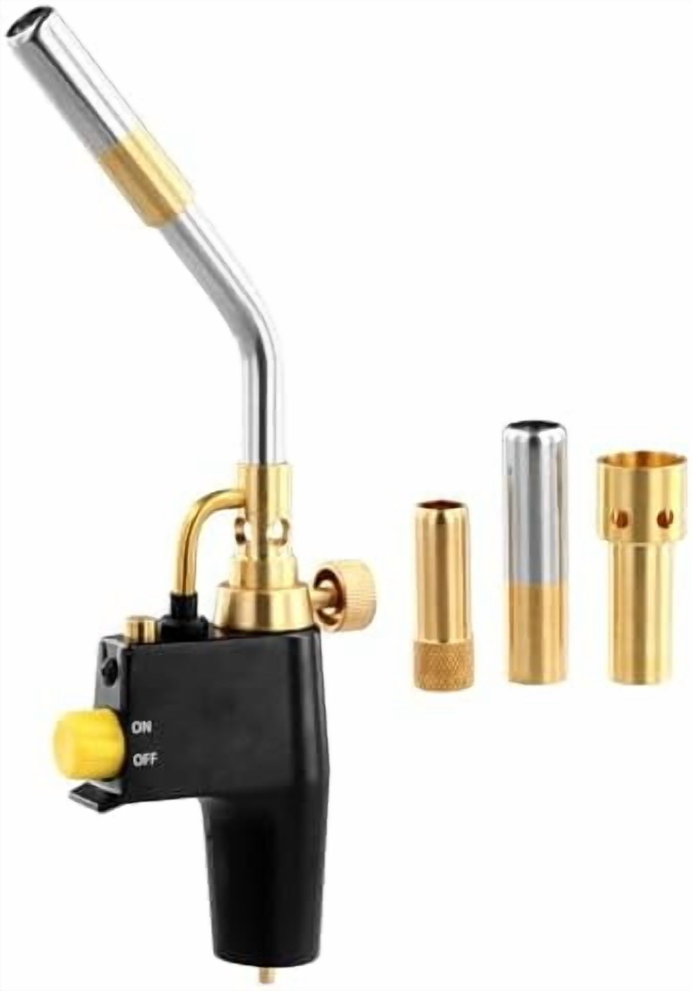 Propane Torch Head with 3 Nozzles Tips, Fast Trigger Start, Adjustable ...
