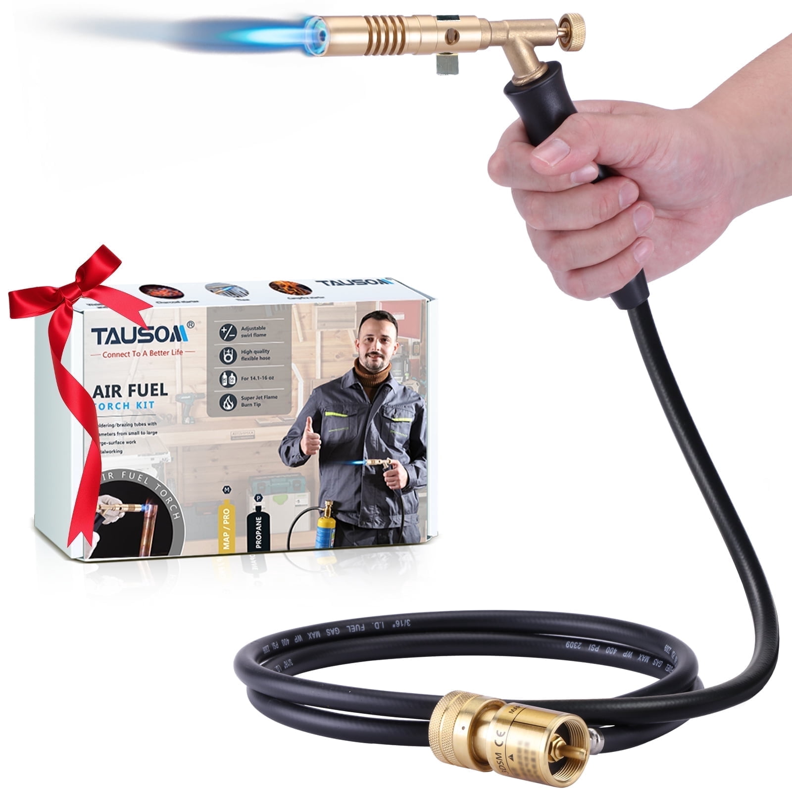 Propane Torch with Hose – MAPP Gas Torch Kit for Soldering, Welding ...