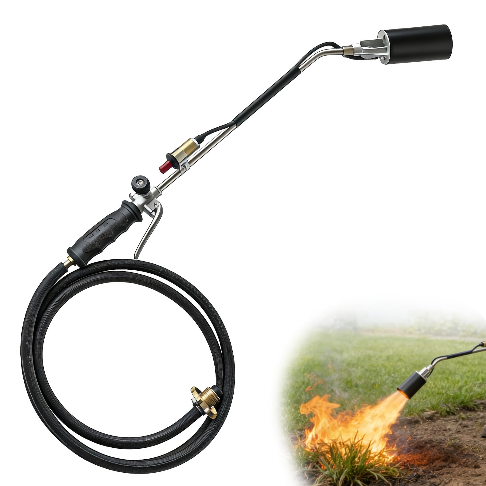 Propane Torch Kit Heavy Duty Weed Burner, With Piezo Igniter (Self ...