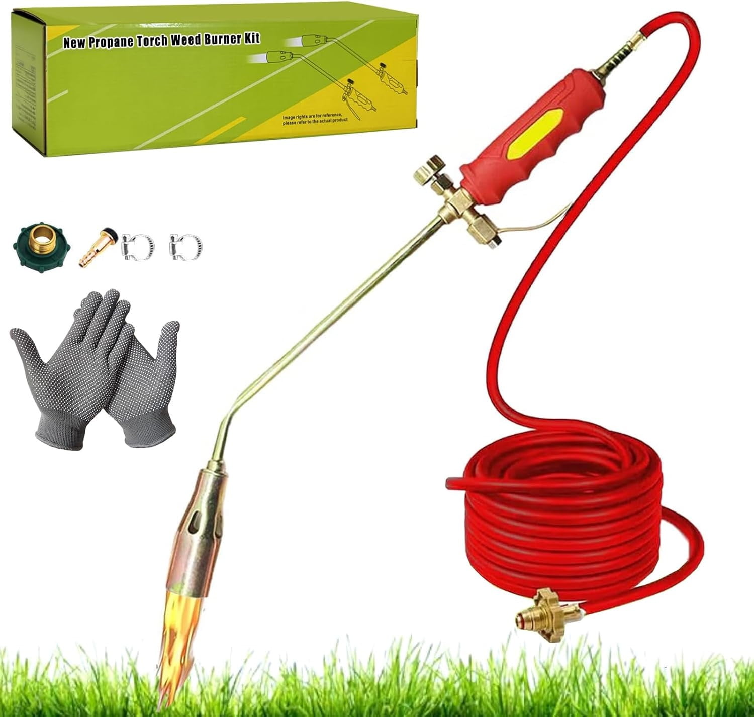 Propane Torch Weed Burner, 2025 New Portable Flame Thrower for Weeds ...