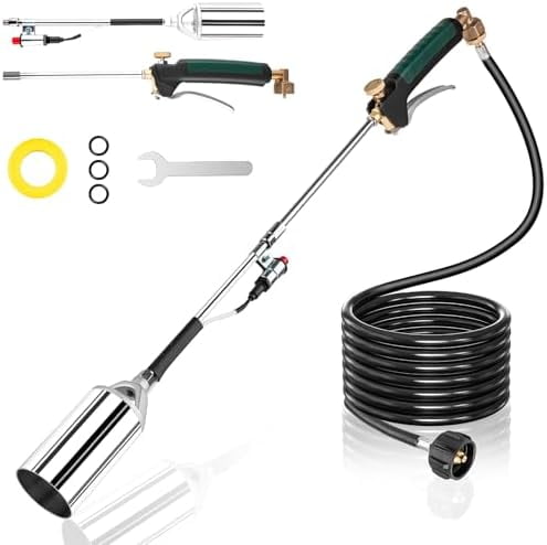 Propane Torch Weed Burner, 400,000 BTU High Output Blow Torch with 10FT ...