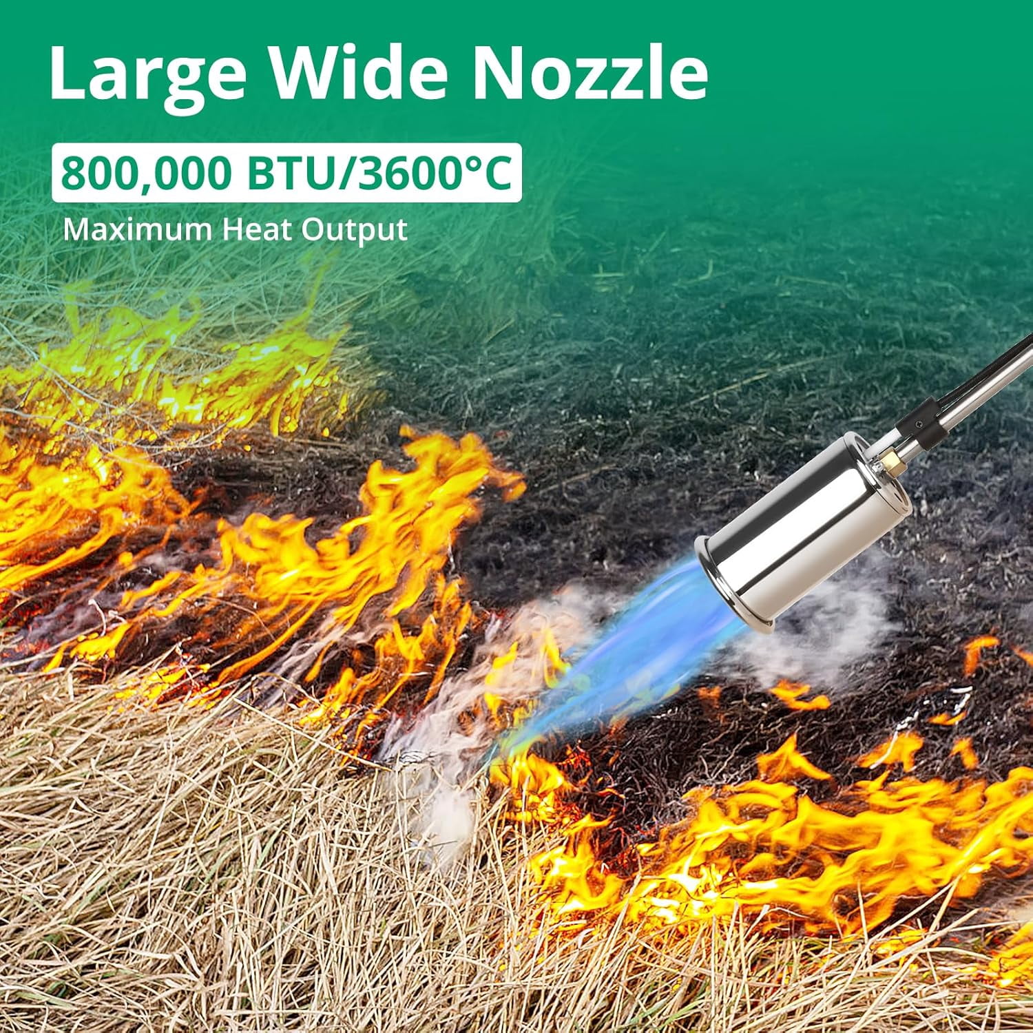 Propane Torch Weed Burner, High Outpu Weed Torch Flamethrower ...