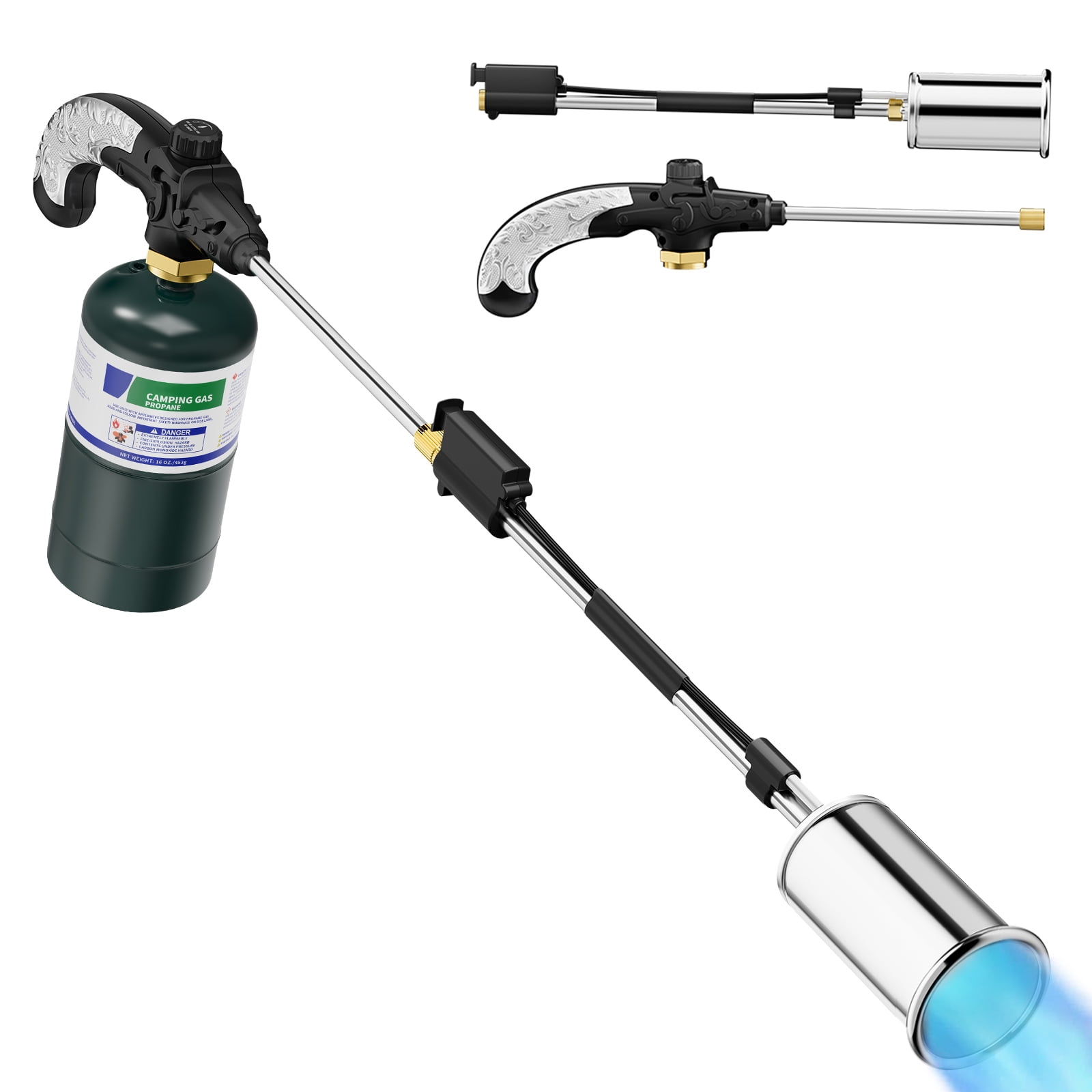 Propane Torch Weed Burner, High Output 1,200,000 BTU Weed Torch ...