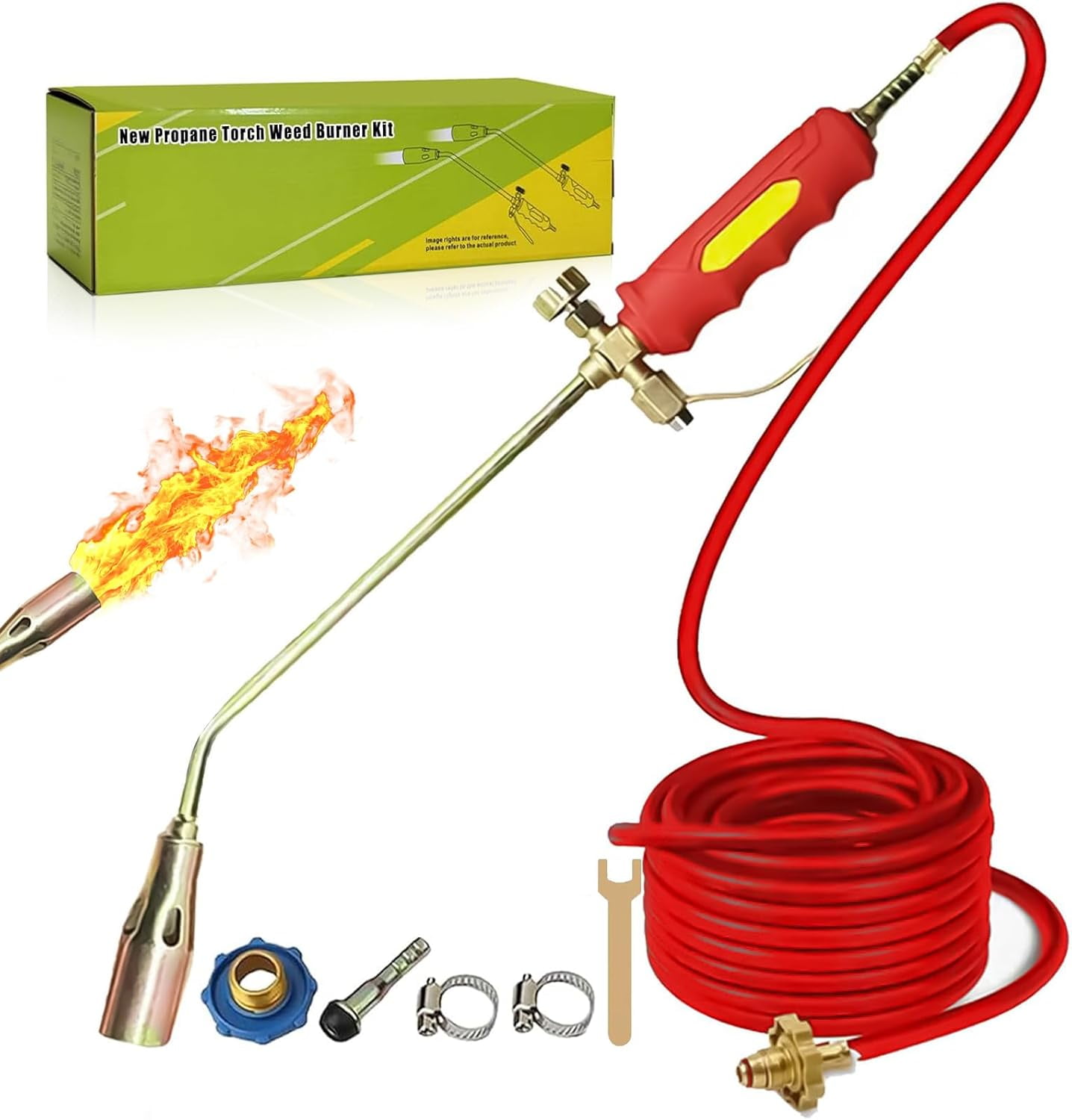 Propane Torch Weed Burner - High Output 1,800,000 BTU with 4/6.56FT ...