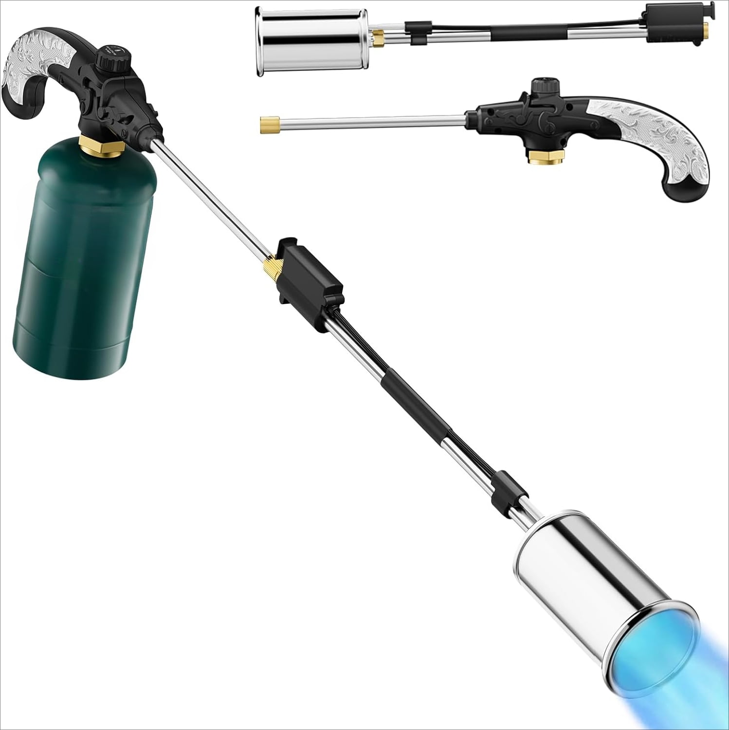Propane Torch Weed Burner, High Output Weed Torch Flamethrower, Arm ...