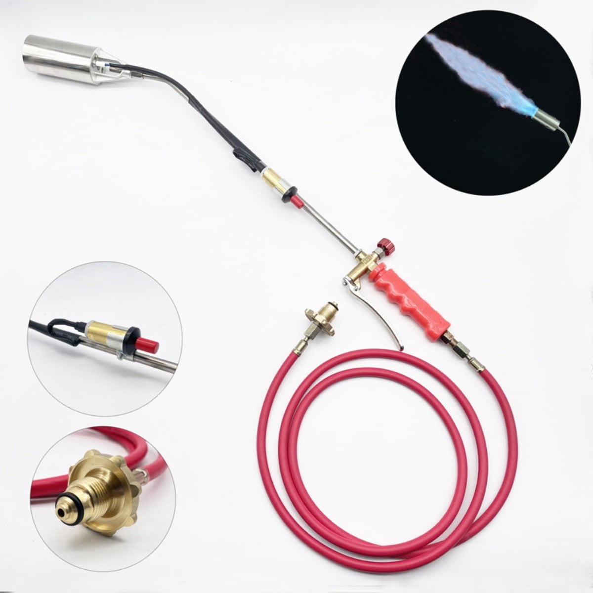 Propane Torch Weed Burner Kit, 1,800,000 BTU Torch with 79in Hose, Self ...