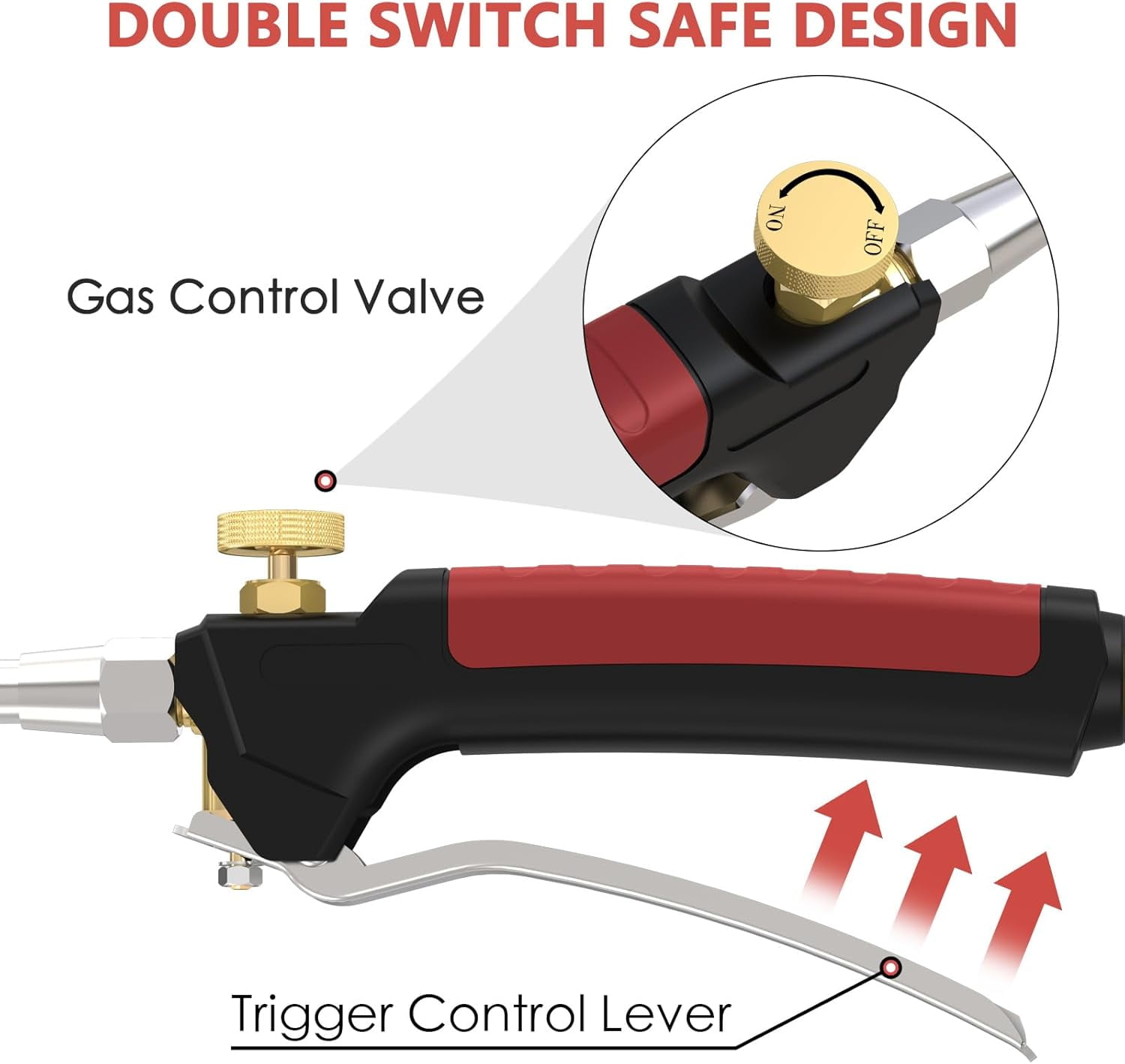 Propane Torch Weed Burner Kit, High Output BTU with 10FT Weave Hose ...