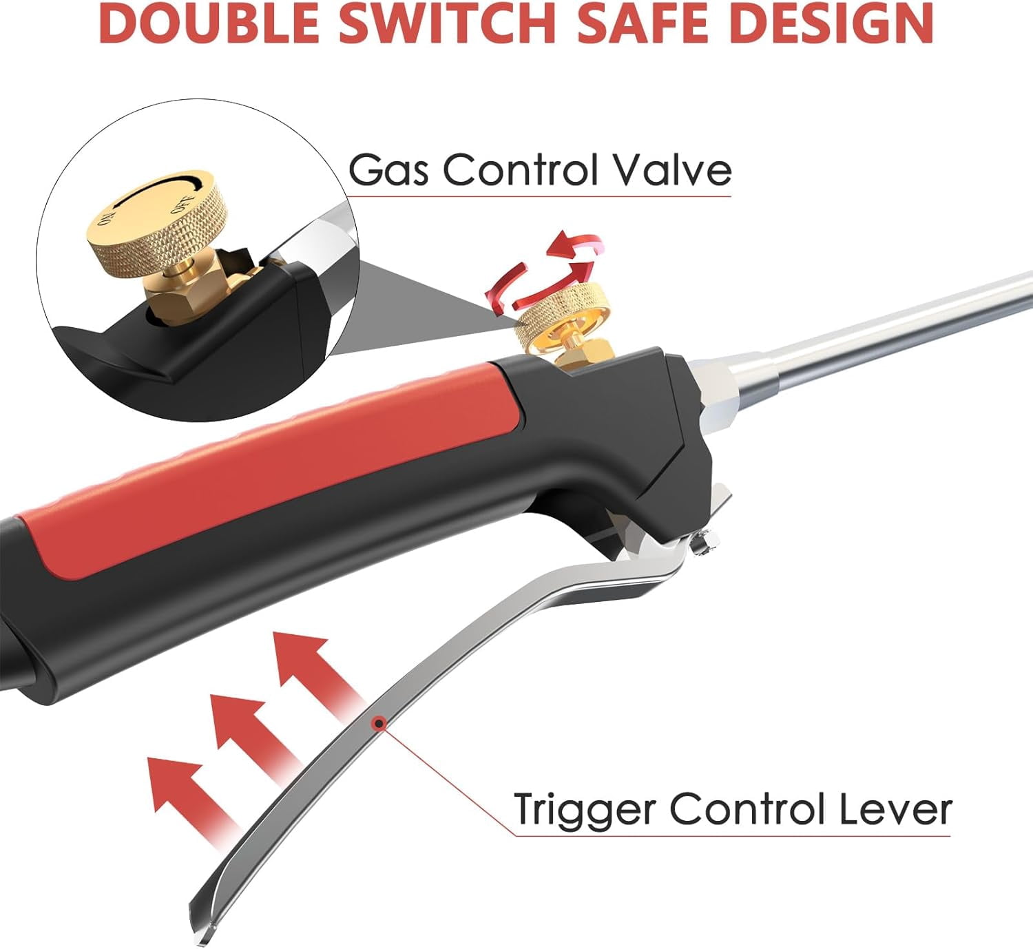 Propane Torch Weed Burner Kit, High Output BTU with 10FT Weave Hose ...