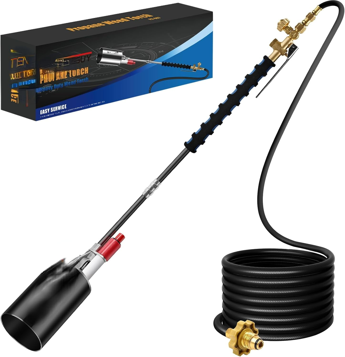Propane Torch Weed Burner Kit, Self-igniting Flamethrower with 10FT ...