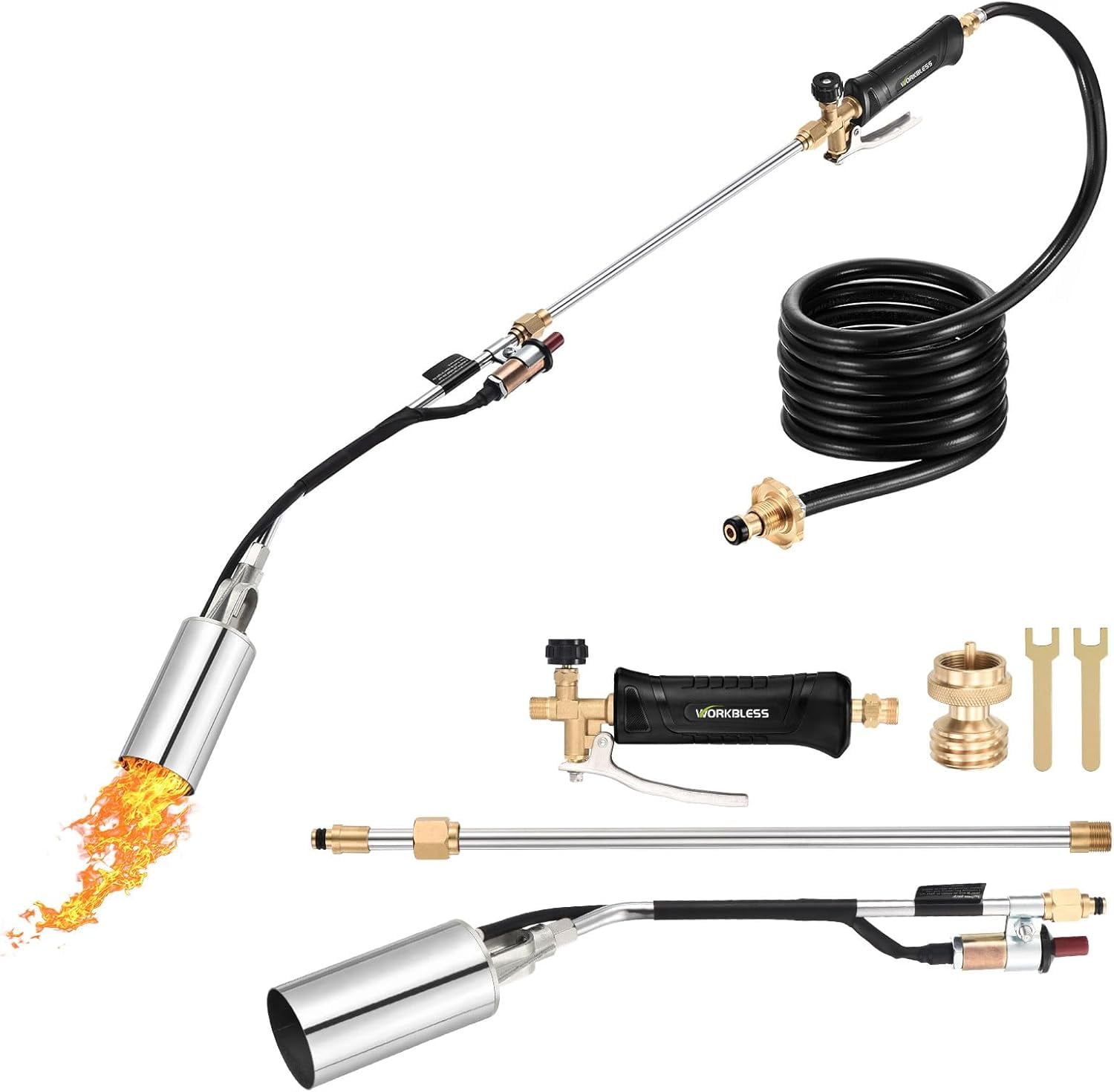 SUMMIT Propane Torch Weed Burner, Weed Torch with 10FT Hose, High ...