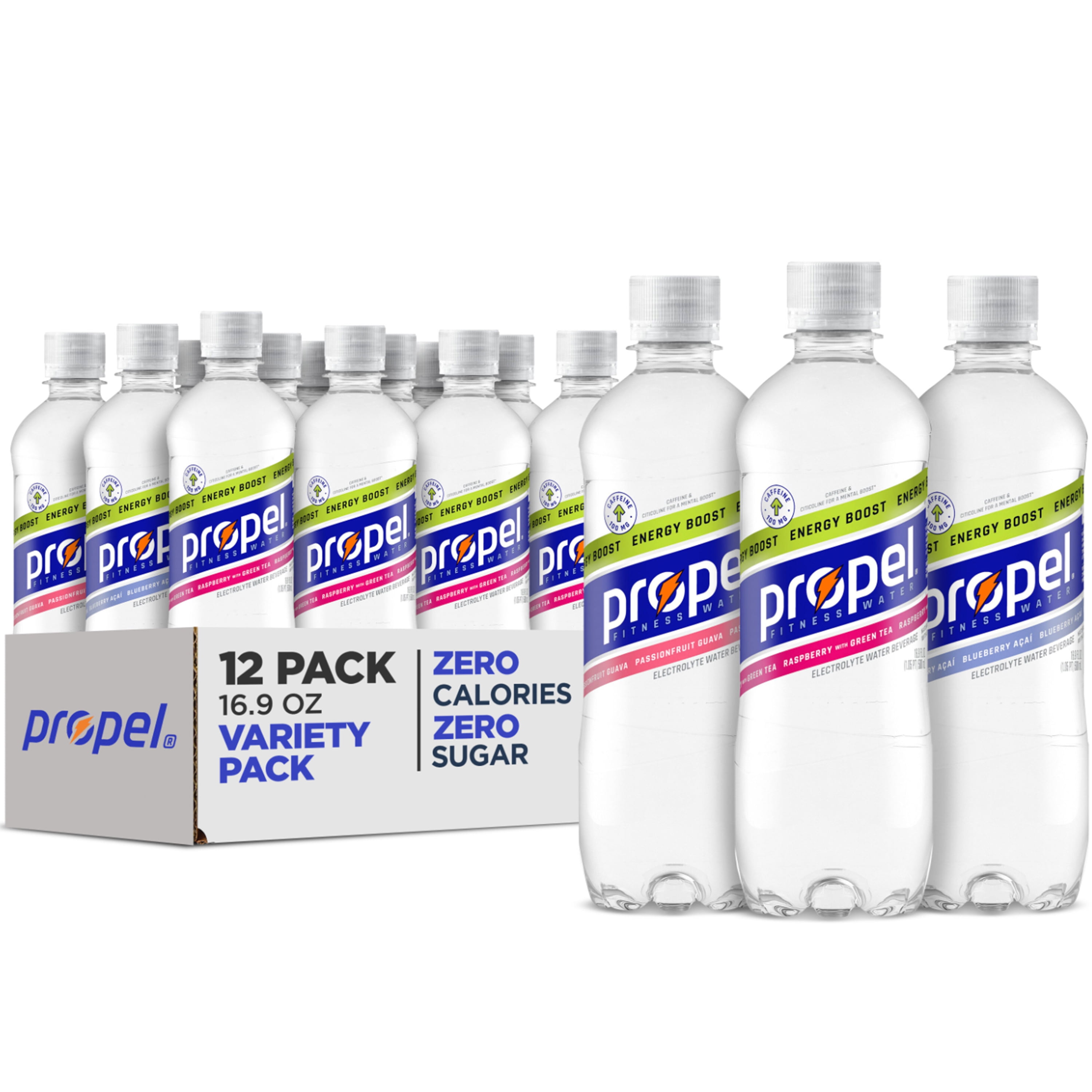 Propel Boost Electrolyte Energy Water, 3 Flavor Variety Pack, 16.9 fl ...