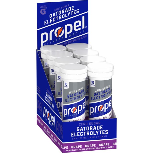 Propel Drink Mix Tablets, Grape, 1.5 oz, 80 Count - Walmart.com