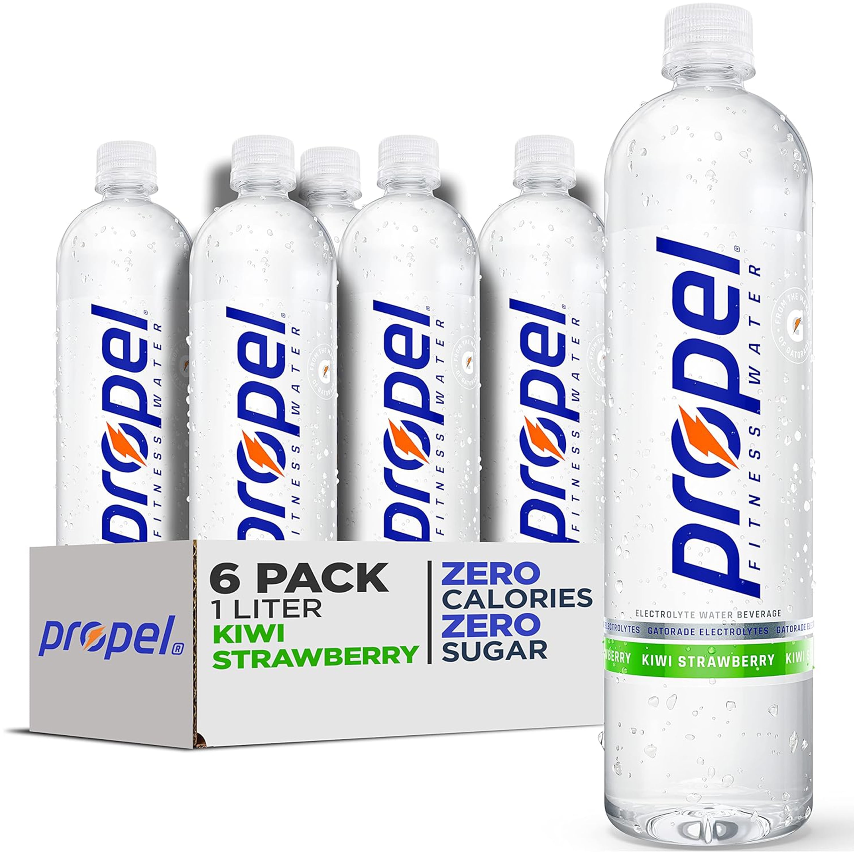 Propel Electrolyte Water Kiwi Strawberry Flavor 1L Bottles 6 Pack ...