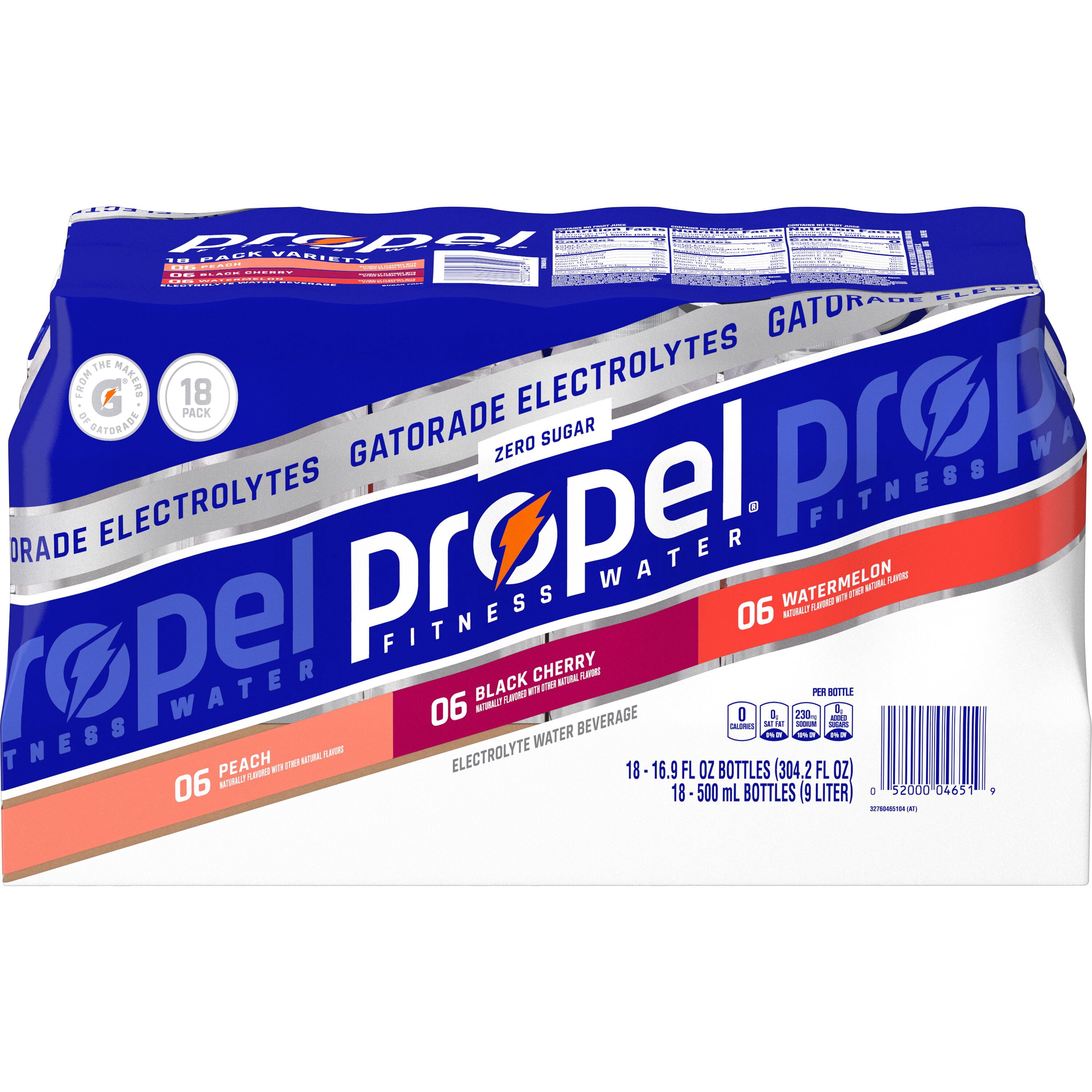 Propel Zero Sugar Peach & Cherry Flavor Electrolyte Water, 18 Count 16. ...