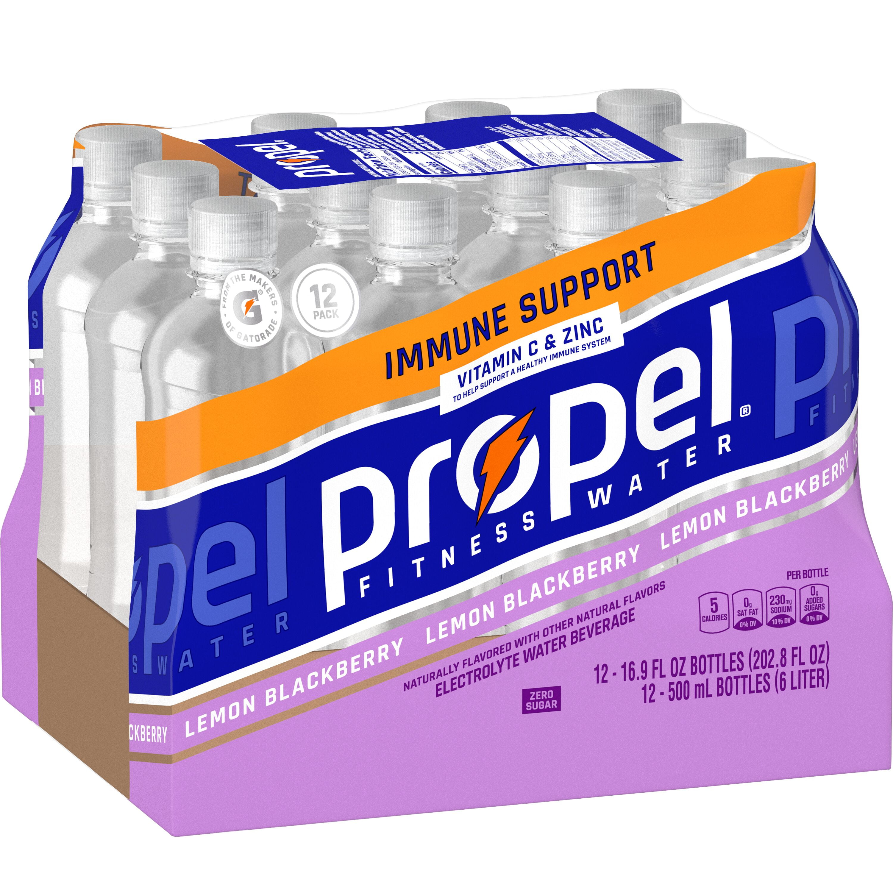 Propel Immune Support Propel Electrolyte Drinking Water, Lemon ...