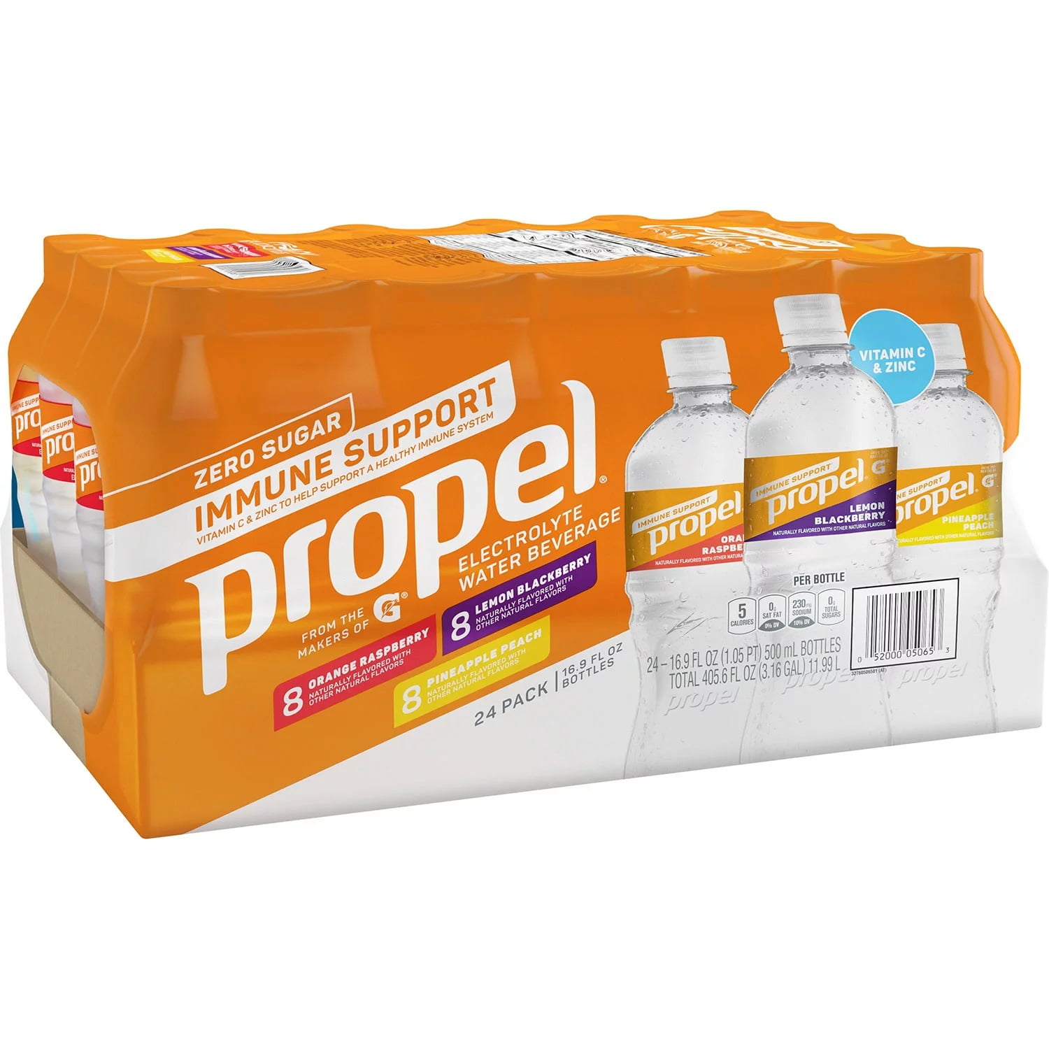 Propel Immune Support Zero Sugar, Electrolyte Drink, Berry & Raspberry ...
