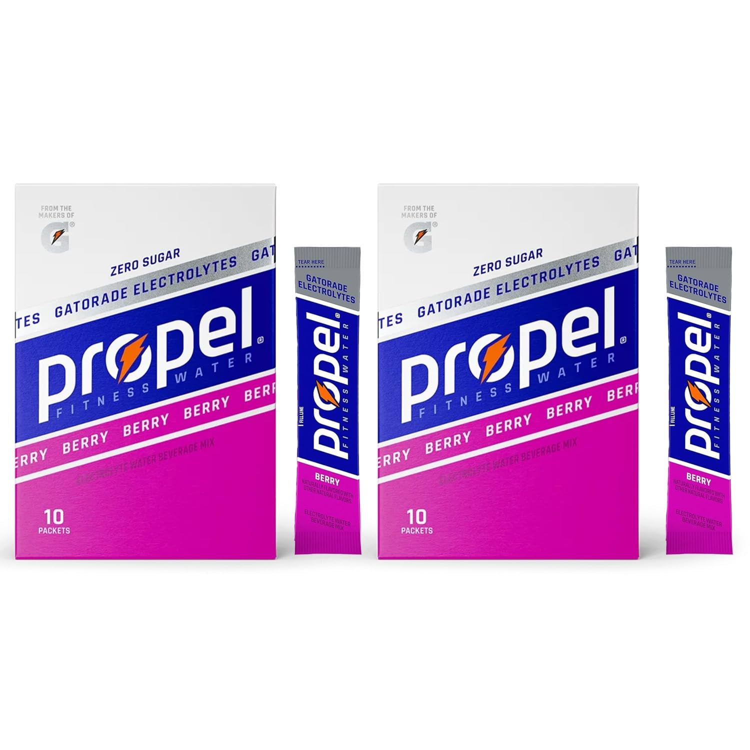 Propel Powder Packets, Berry With Electrolytes, s and No Sugar, 20 ...