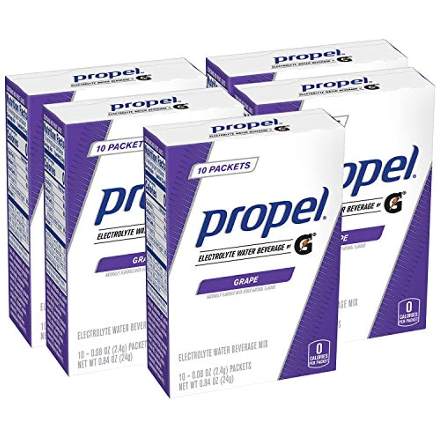 Propel Grape Hydration Water Mix, Zero Sugar, Electrolytes Vitamins, 50 ...