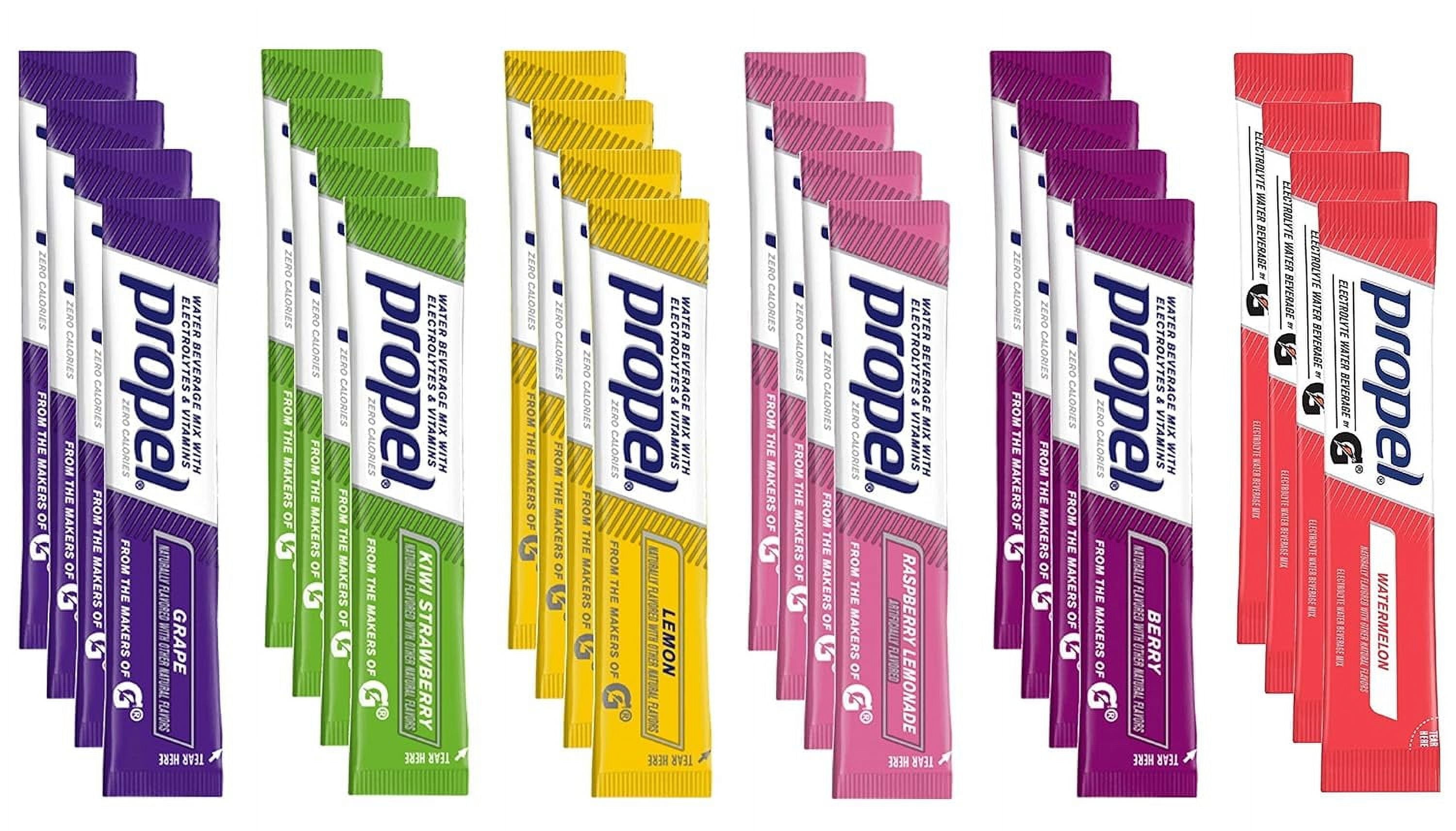 Propel Sport Drink Mix Powder Packets, Zero Sugar, 6 Flavors, 24 Count ...