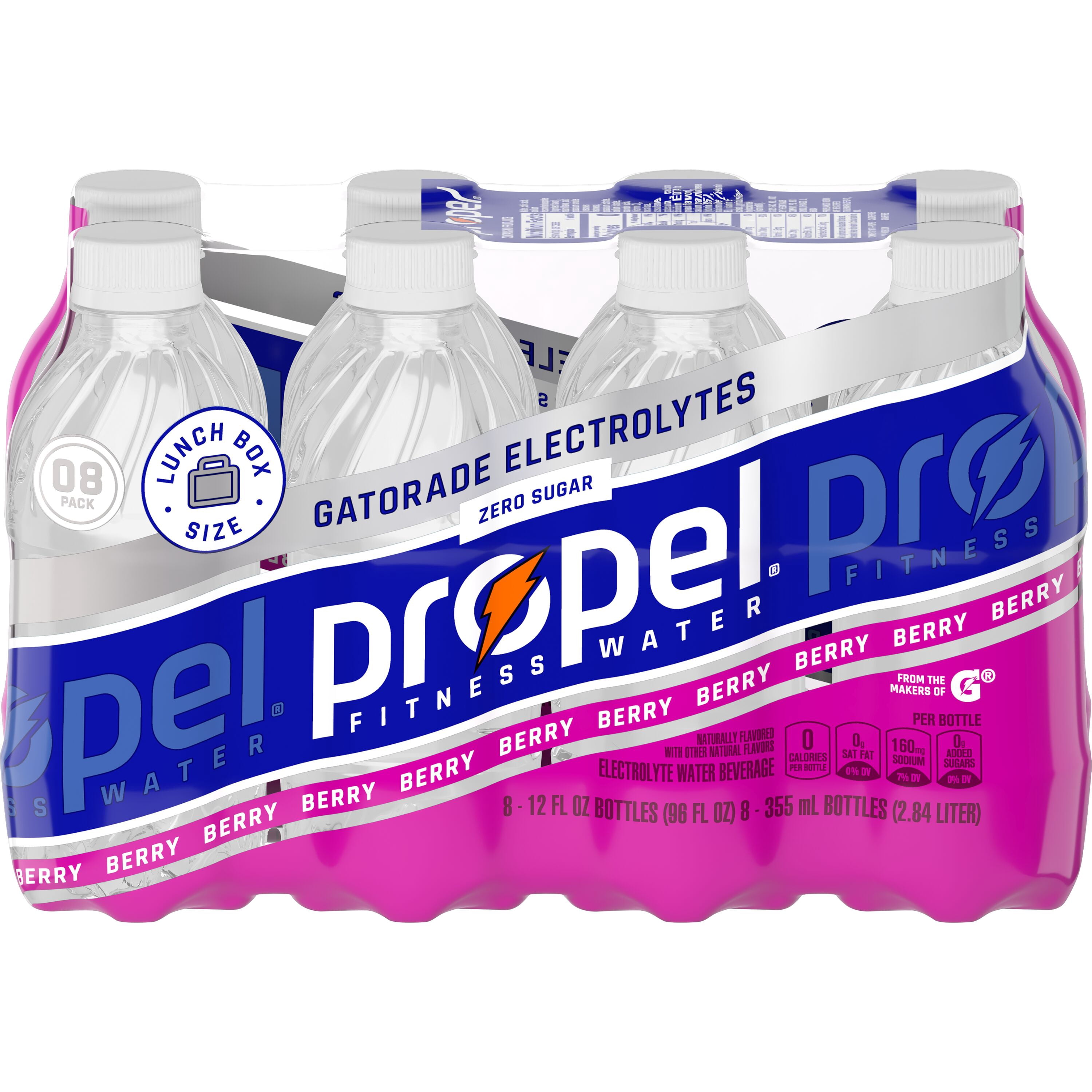 Propel Electrolyte Enhanced Water Sports Drink, Berry Flavored, Zero ...