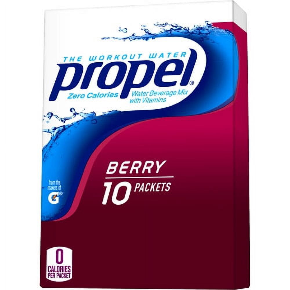 Propel Berry Drink Mix, 10 Packets, 0.07 Oz Each, Antioxidant Vitamins ...