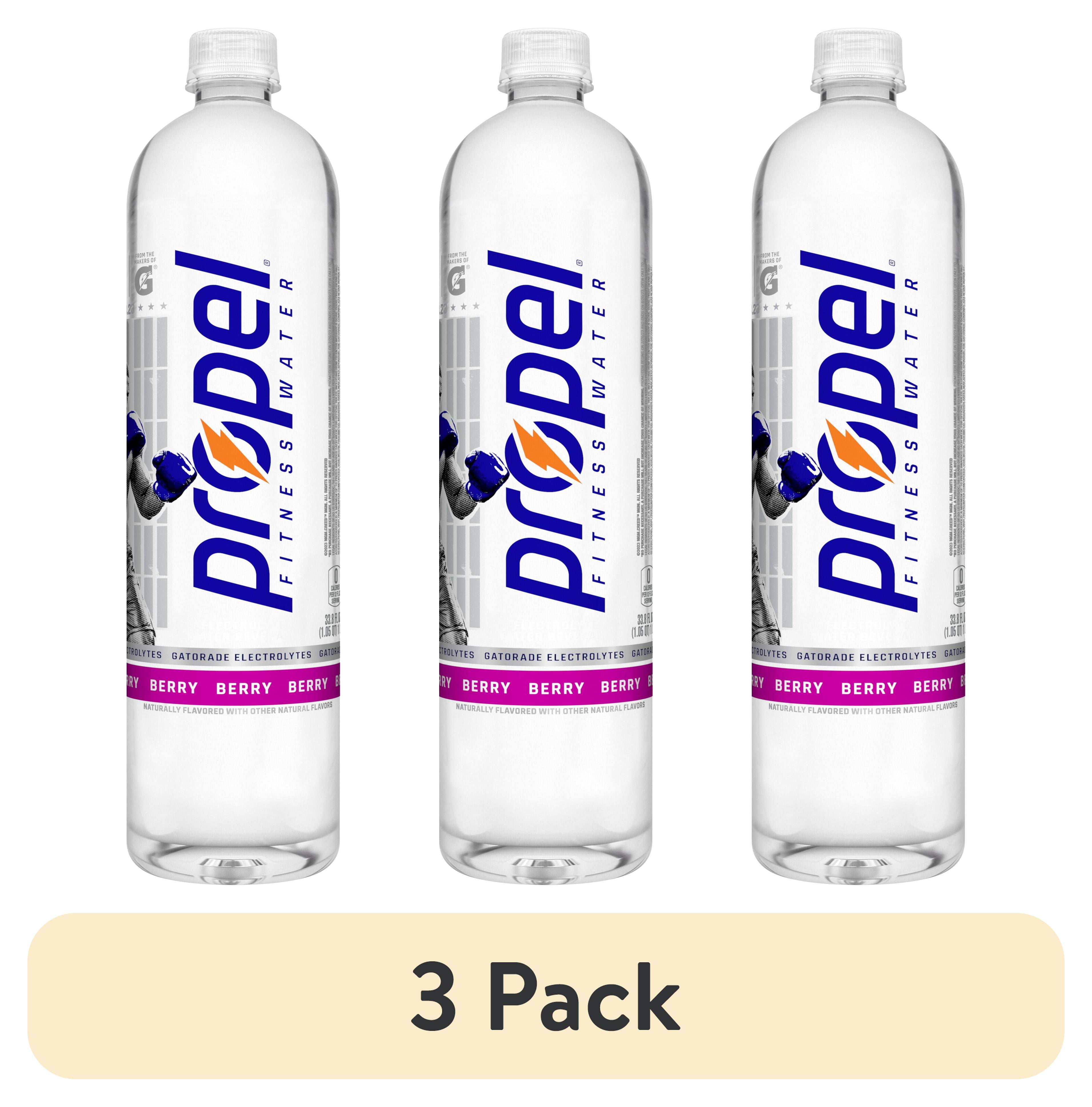 (3 pack) Propel Zero Berry Electrolyte Fitness Water, 33.8 fl oz ...