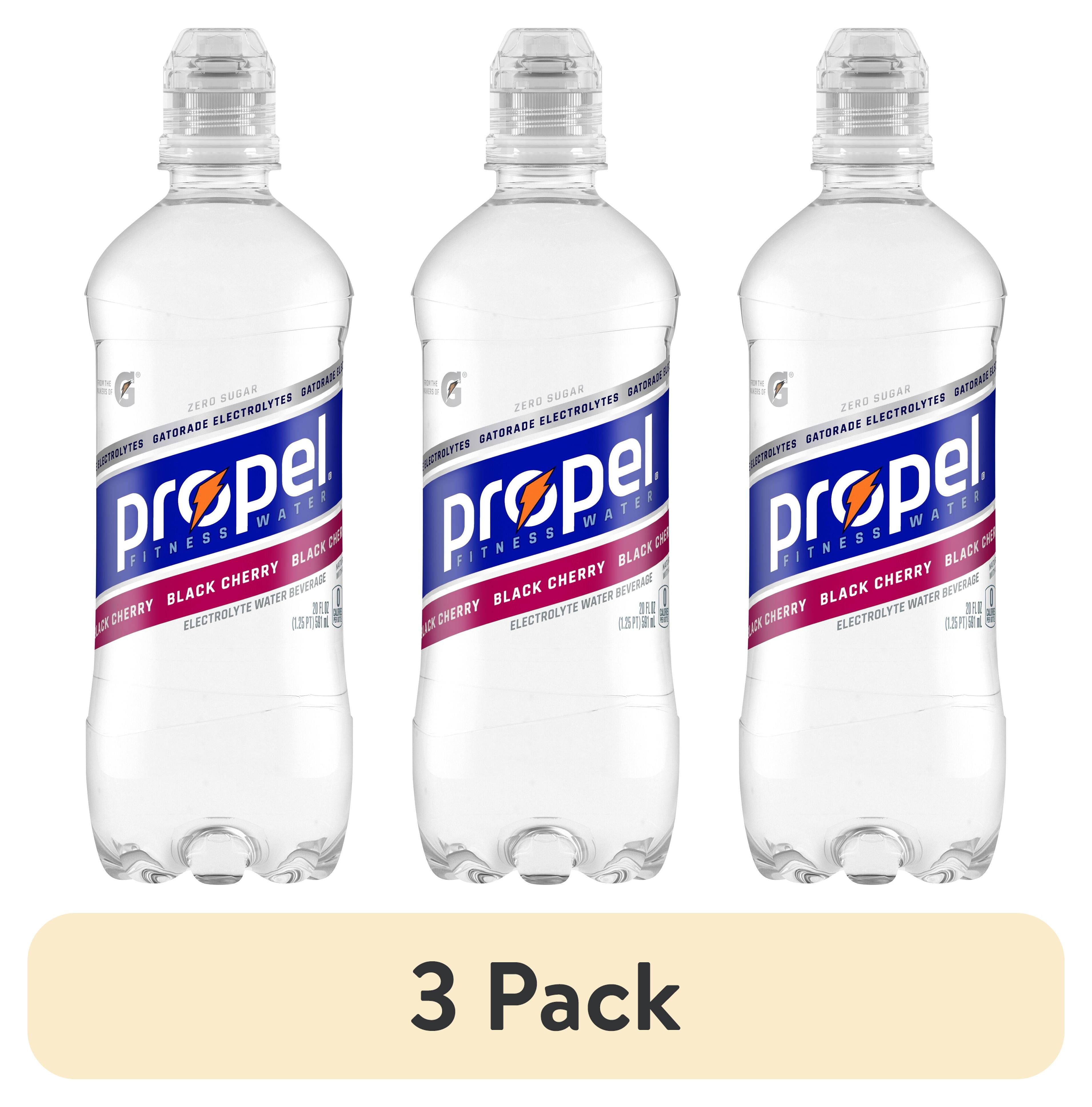 (3 pack) Propel Zero, Black Cherry, 20 fl oz Bottle - Walmart.com