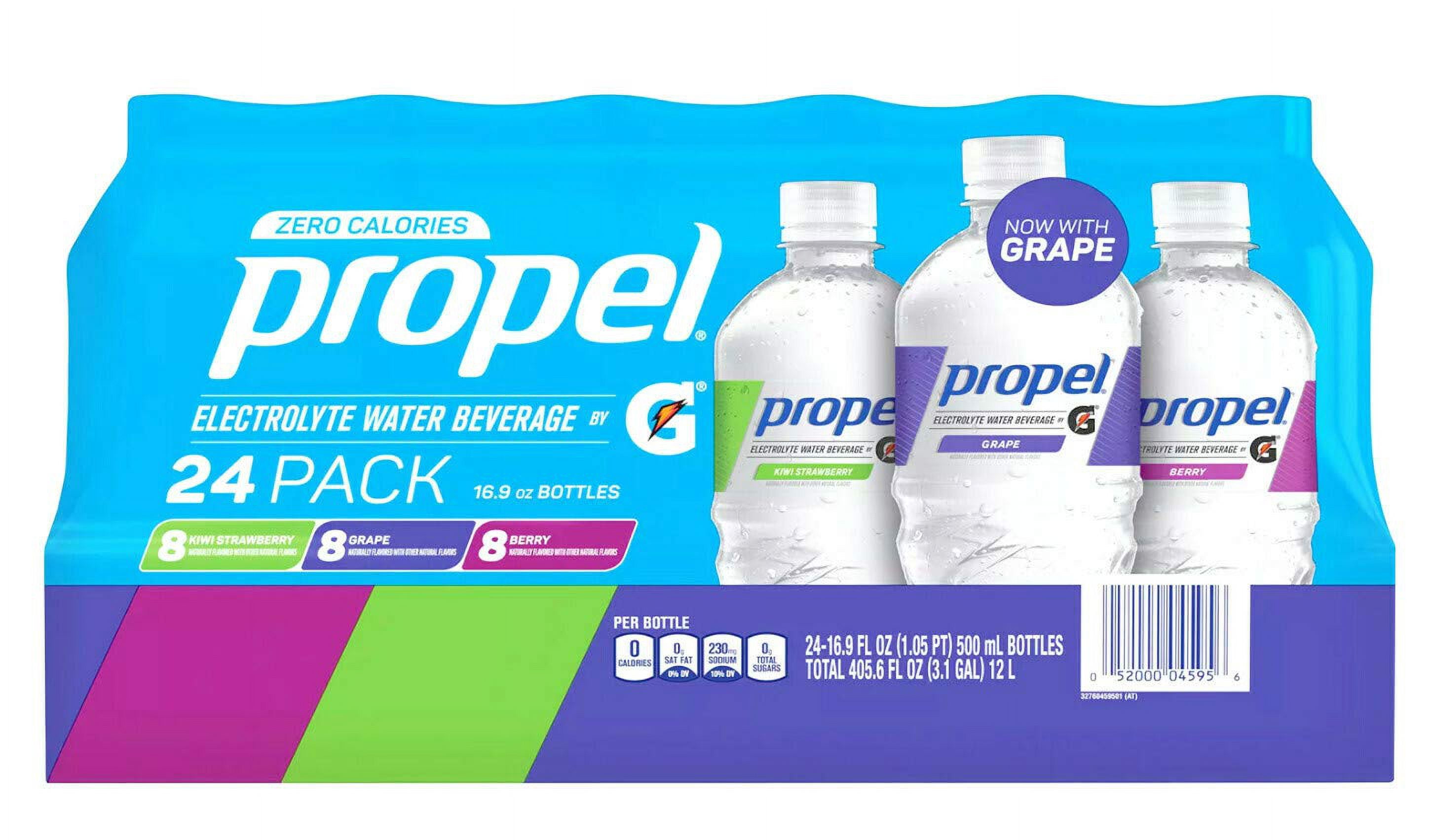 Propel Zero Calorie Fitness Electrolyte Water Beverage Variety Pack Of ...