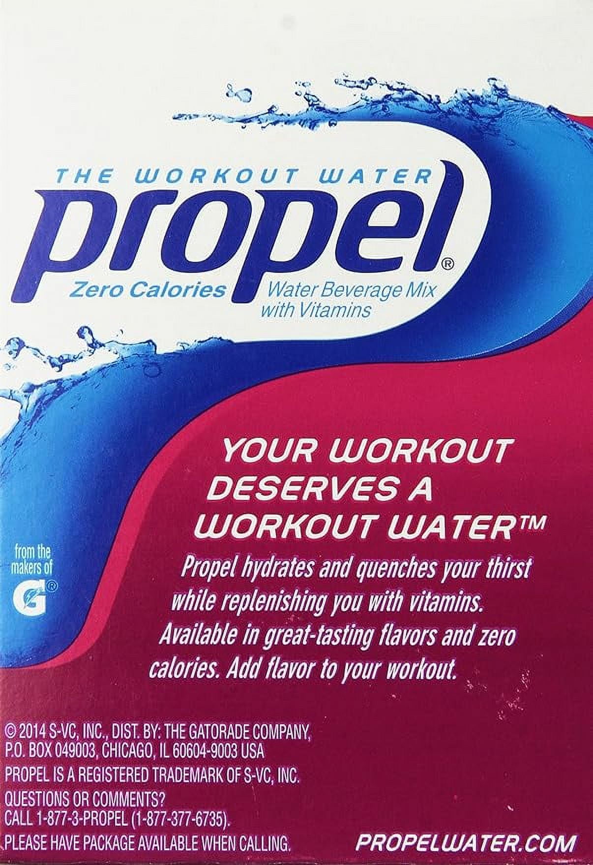 Propel Zero Powdered Beverage Mix, Berry, 10-Count - Walmart.com