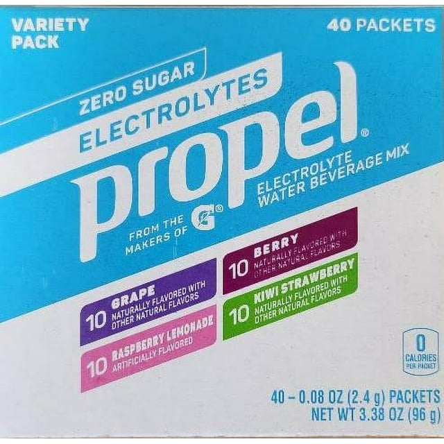 Propel Zero Sugar Electrolyte Water Beverage Mix Powder Packets Variety ...