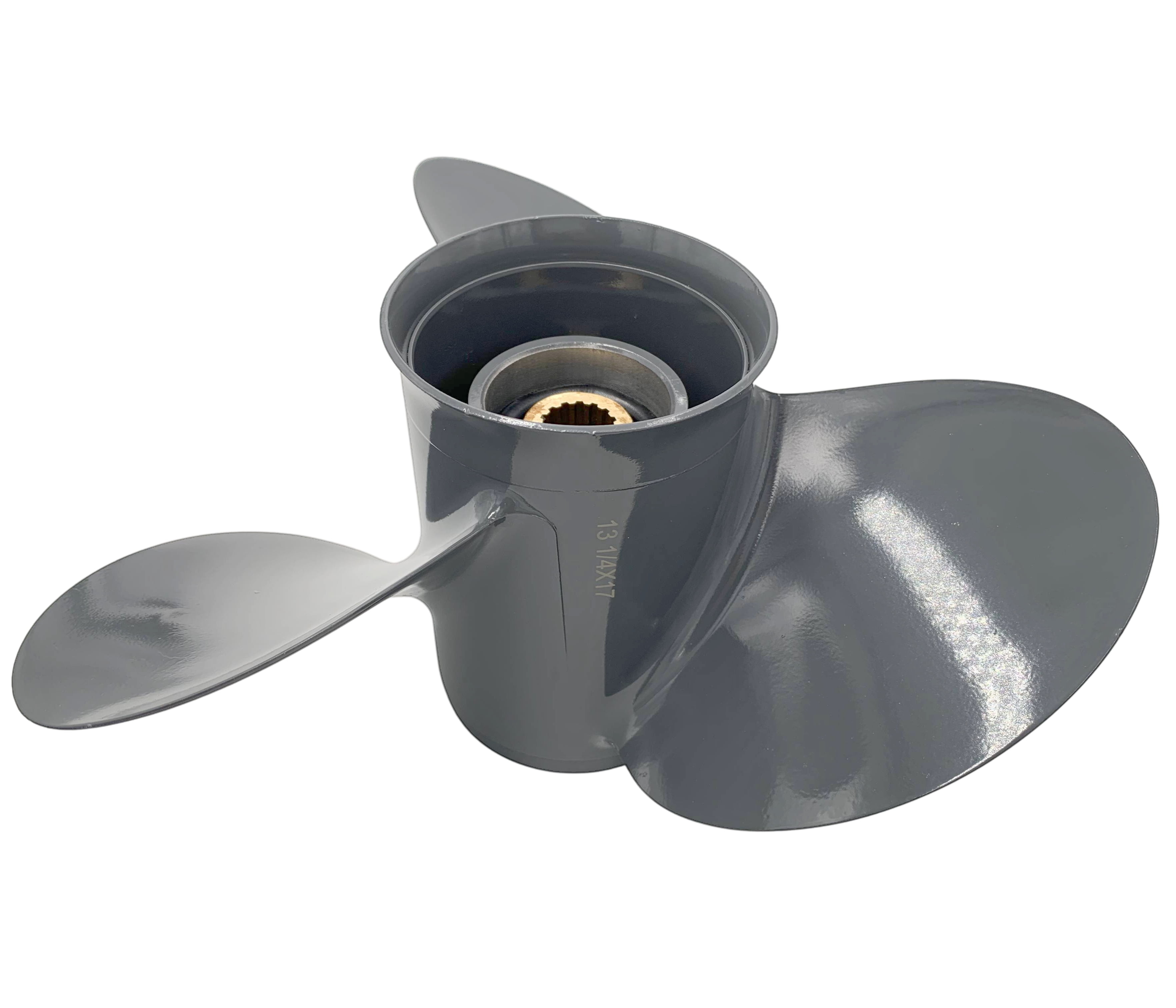 ARKDOZA Propeller 13 5/8x13, Aluminum, 3 Blades, 15 Tooth RH for Honda ...