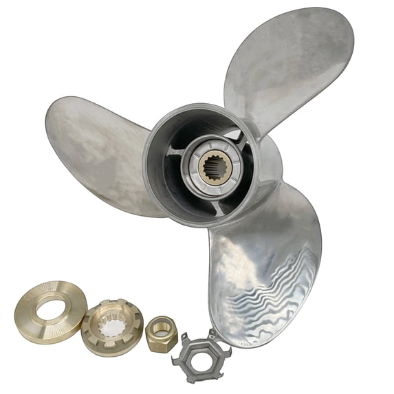 Propeller 13 7/8x21 for MERCURY Outboard 3 Blades Stainless Steel Prop ...