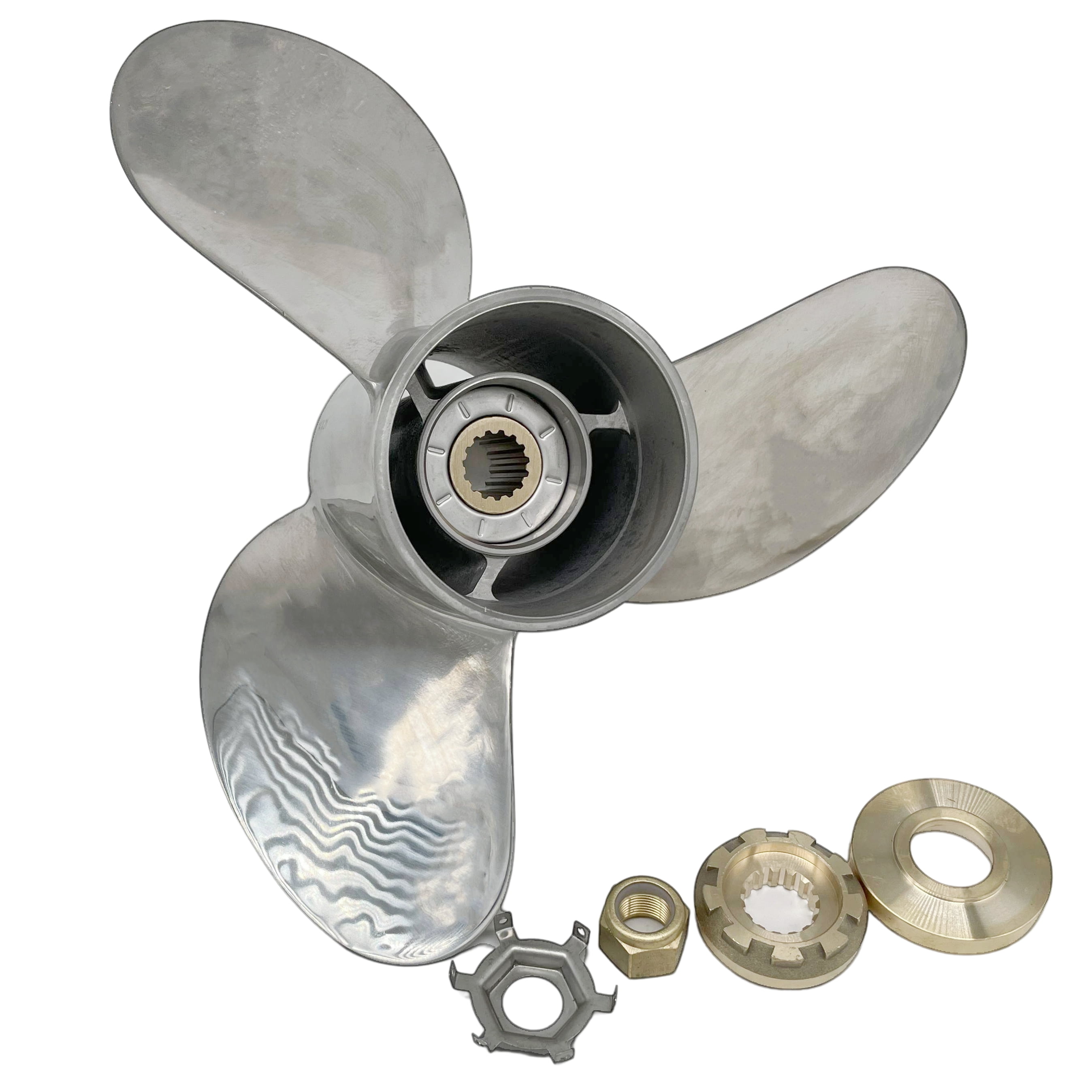 Propeller 14x21 for MERCURY Outboard 3 Blades Stainless Steel Prop 15 ...