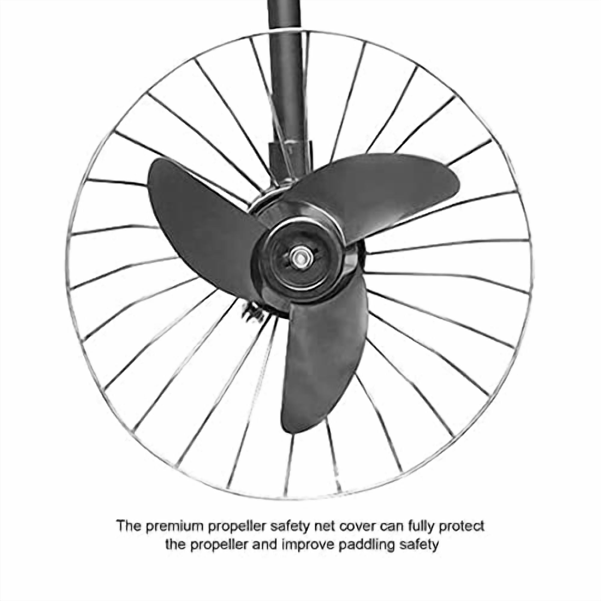 Propeller Net, 12V Marine Electric Outboard Propeller Safety Net Cover ...