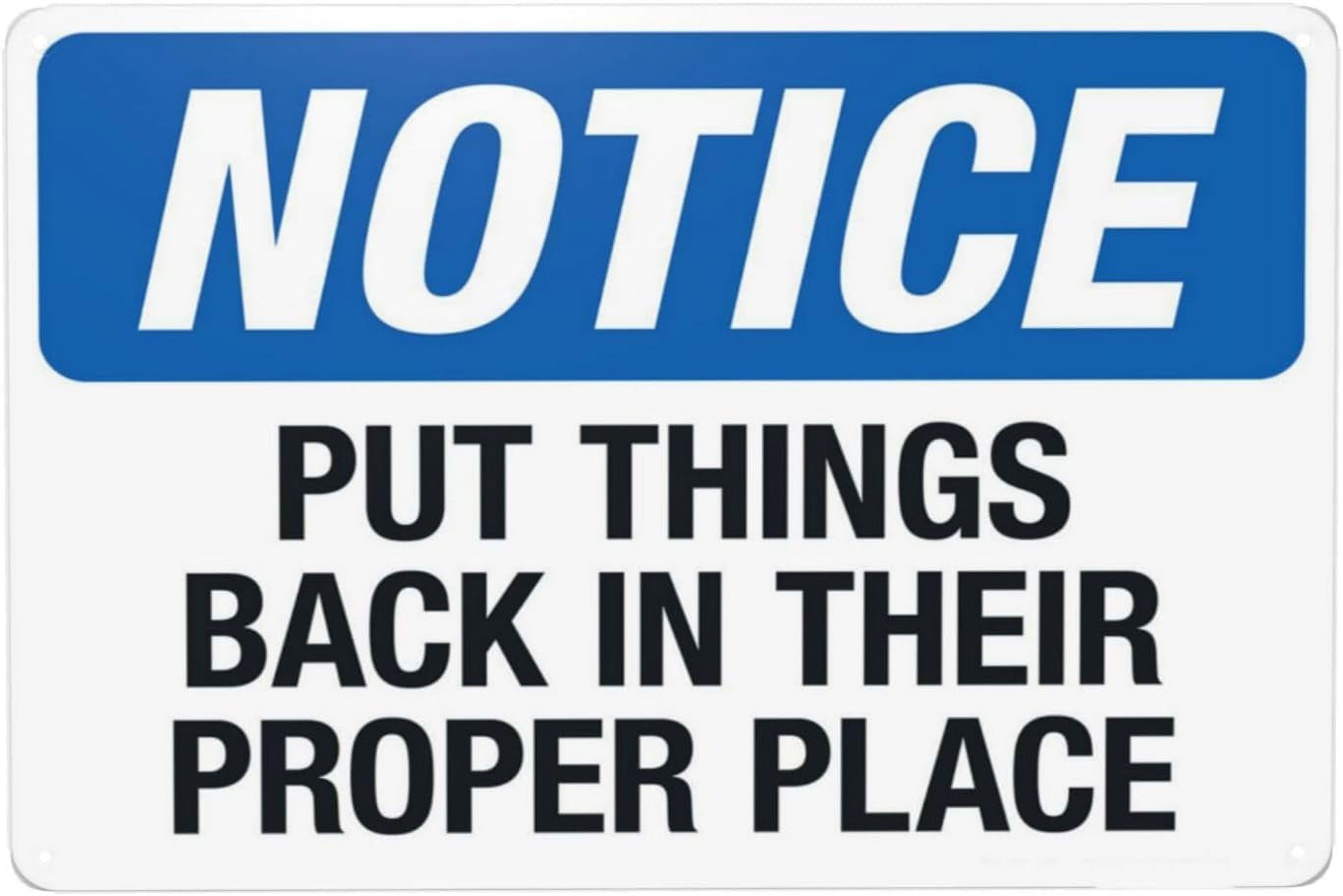 Proper Attire Required Metal Warning Sign, Business Security Tin Signs ...