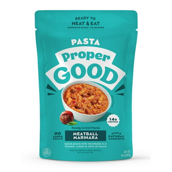 Proper Good Meatball Marinara Ready to Serve Meal, 10 oz, Shelf-Stable ...