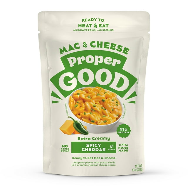 Proper Good Spicy Cheddar Mac & Cheese, Ready in 60 Seconds, Shelf ...
