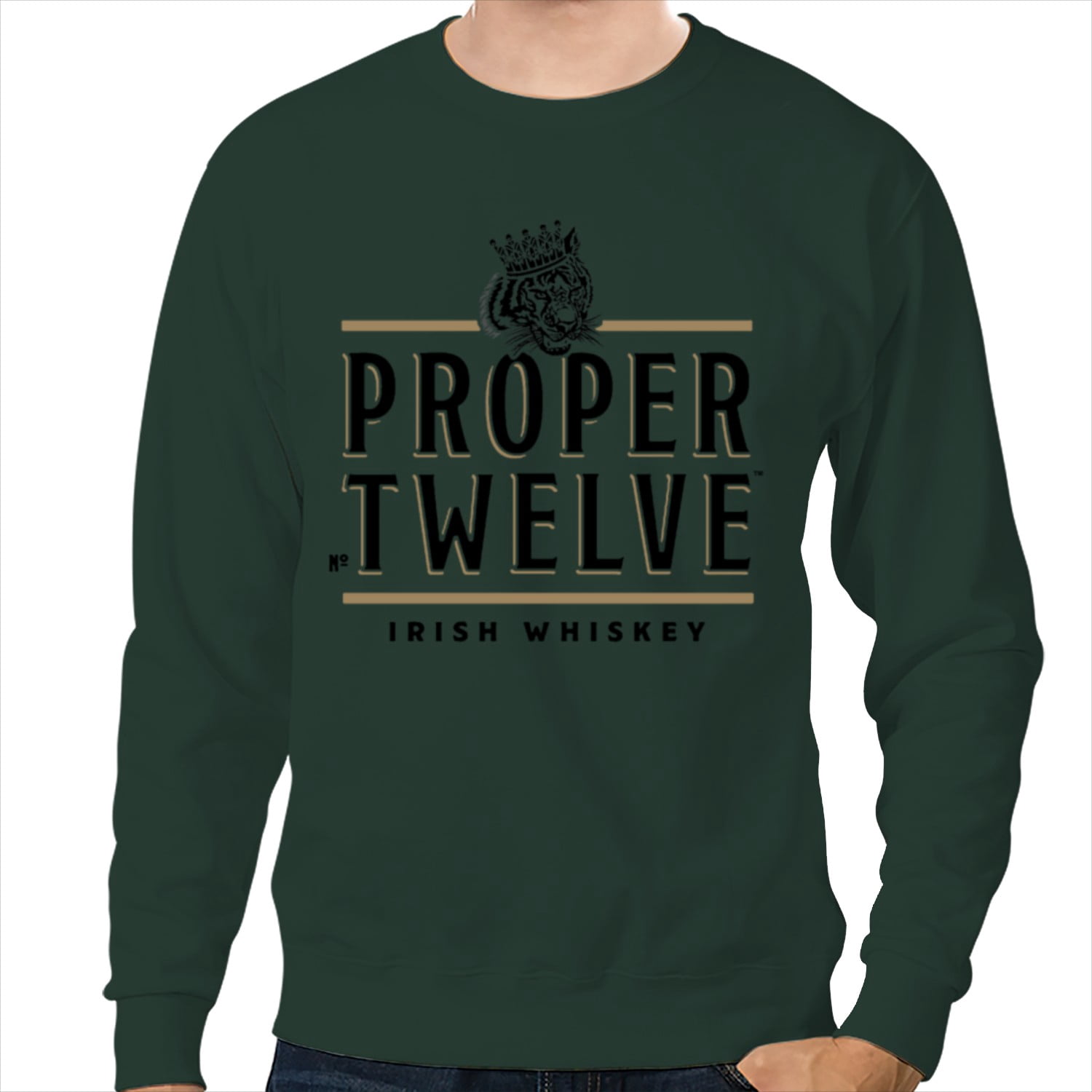 Proper Twelve Irish Whiskey logo Unisex Cotton Sweatshirt - Walmart.com